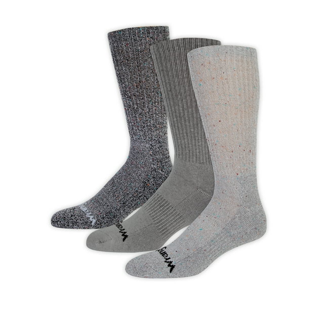 Wrangler Men's Crew Socks, 3-Pack - Walmart.com
