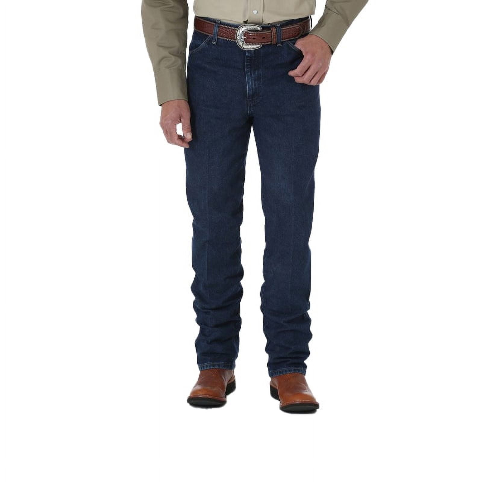 Wrangler Men's Dark Stone Cowboys Cut Slim Jeans - Walmart.com