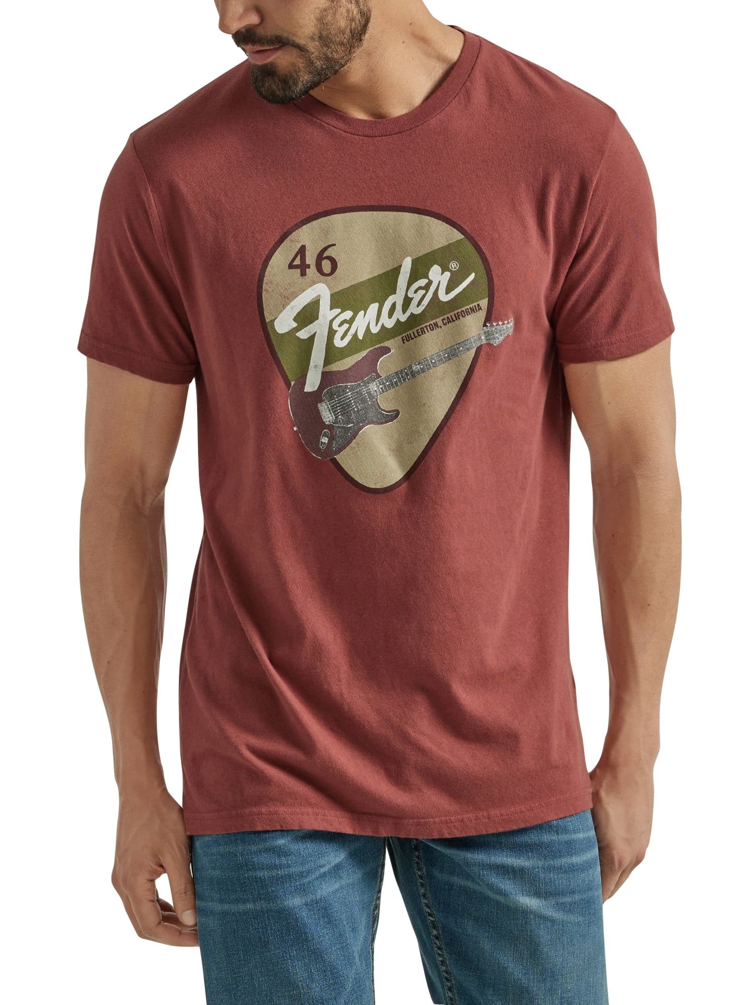 Wrangler Men's Fender Graphic Band Tee, Sizes S-3XL - Walmart.com