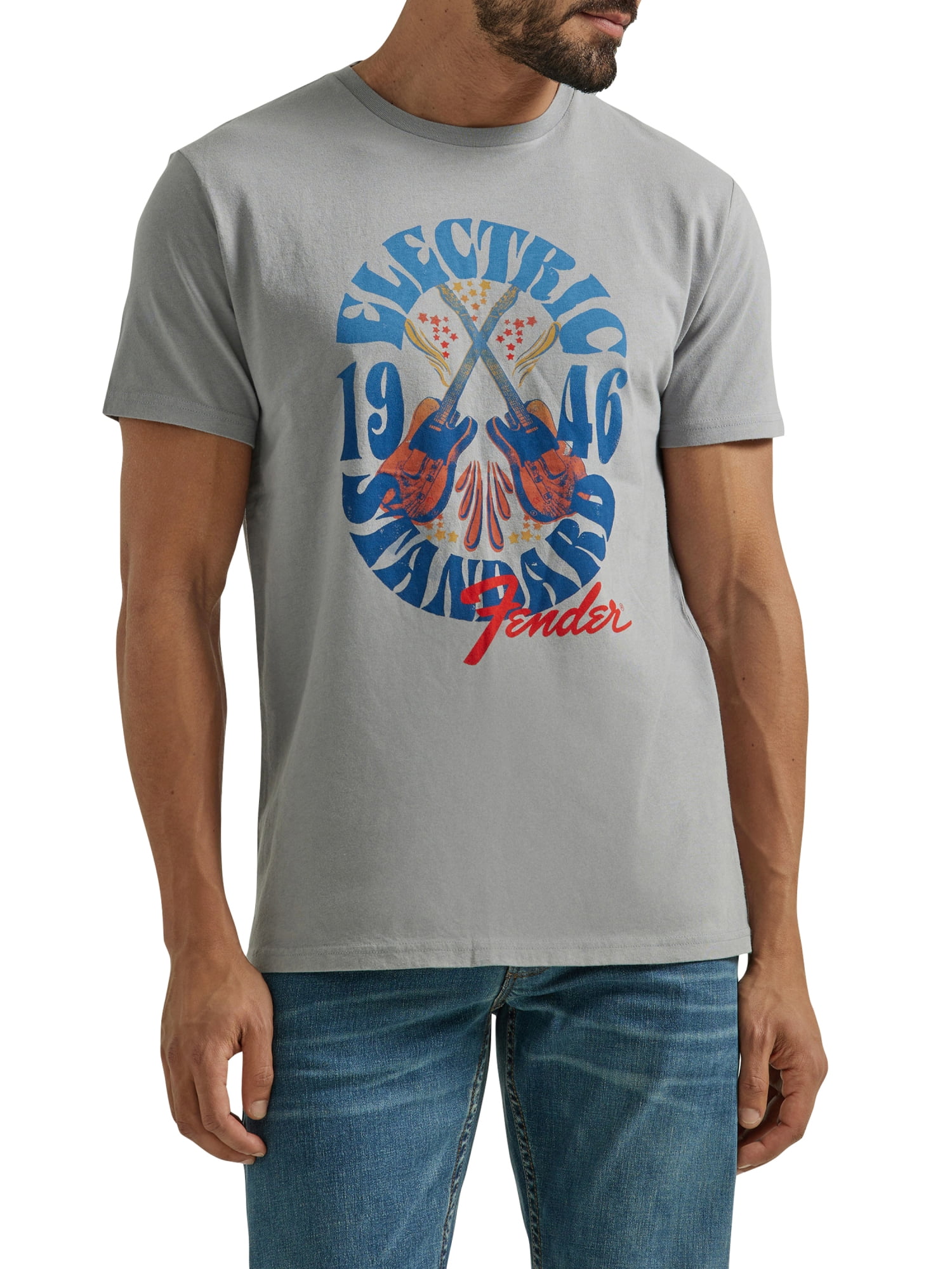 Wrangler Men's Fender Graphic Band Tee, Sizes S-3XL - Walmart.com