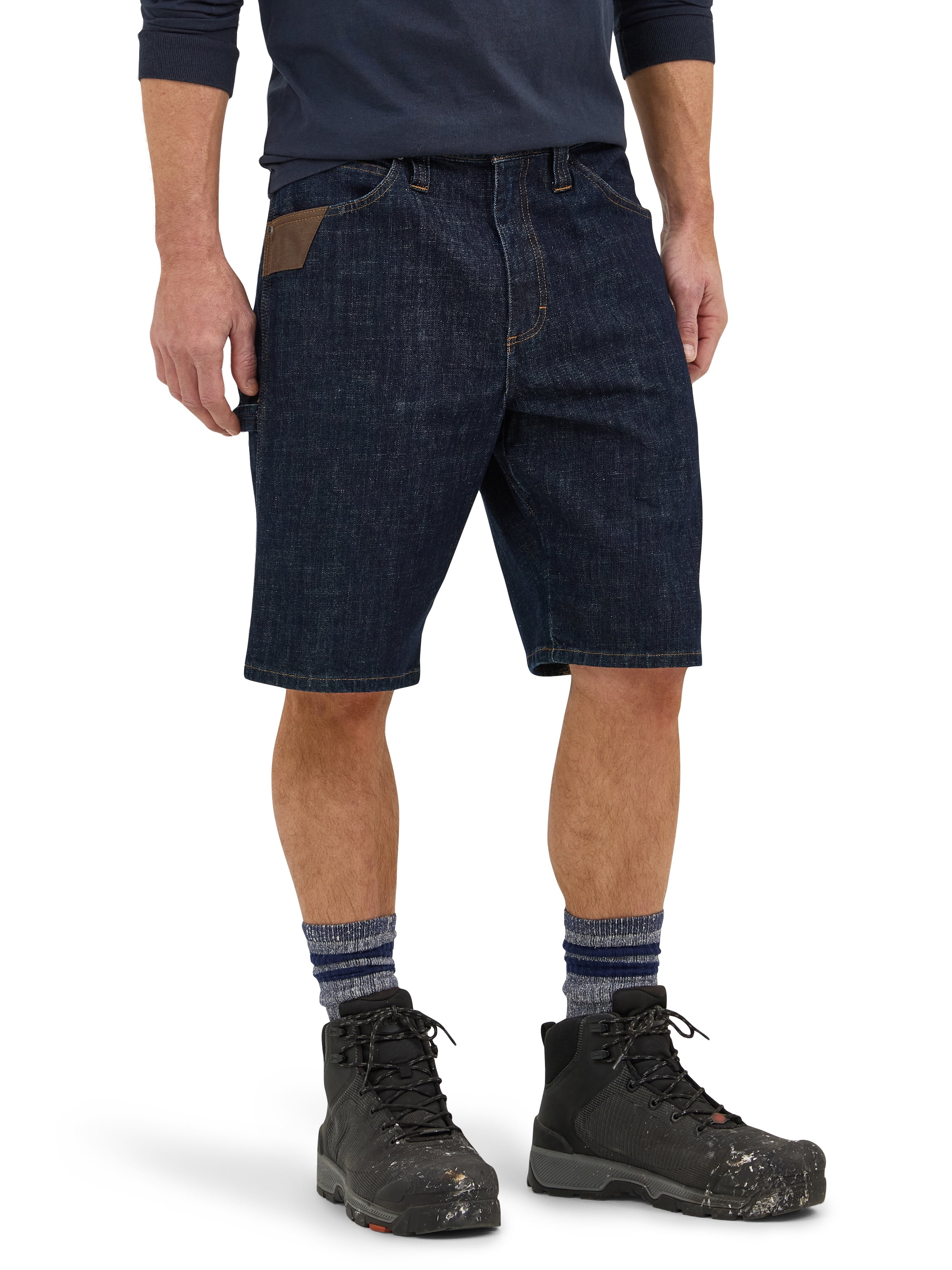 Wrangler Men's Flex Denim Work Shorts, Sizes 32-44, Comfort Stretch ...
