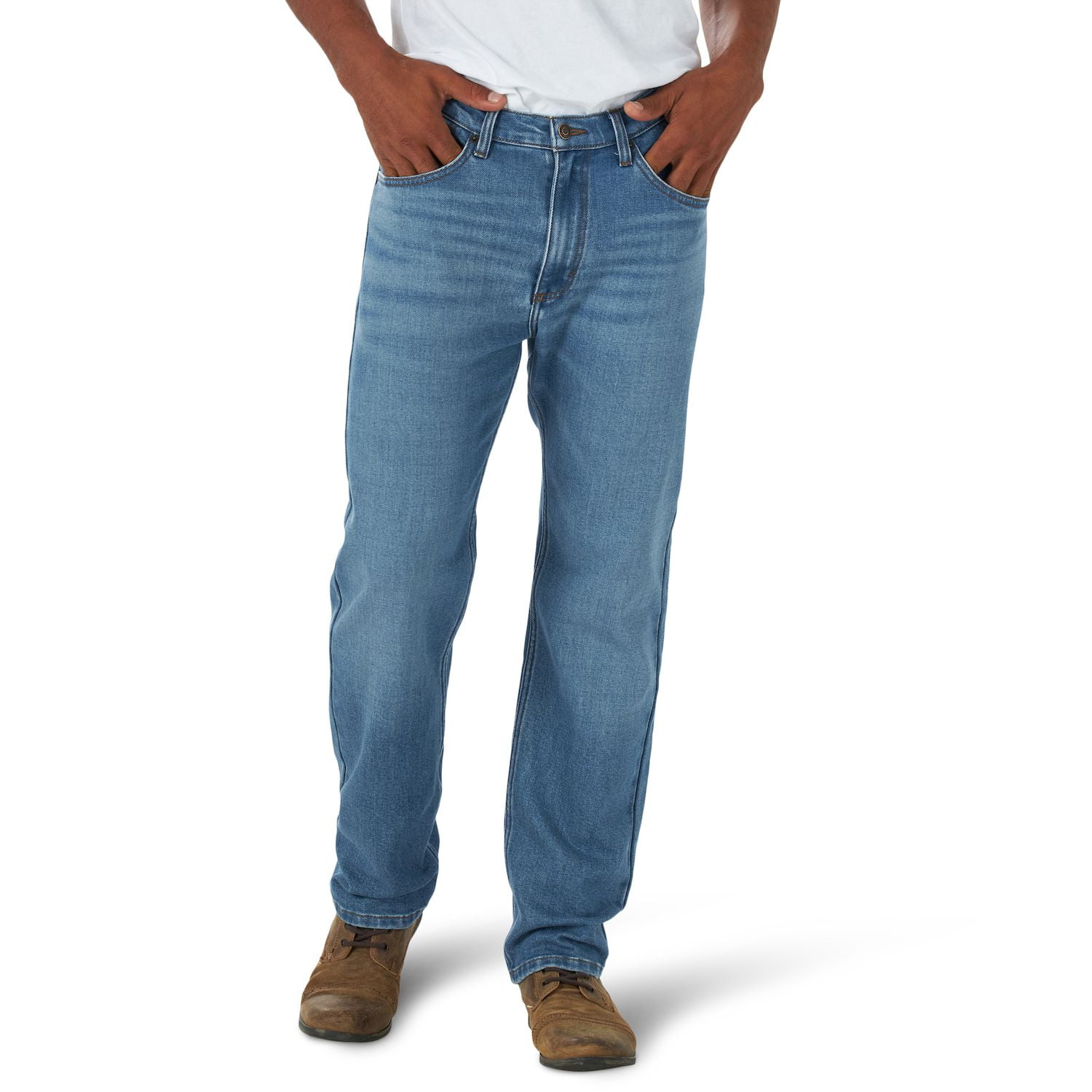 Men's Wrangler Regular-Fit Jeans Color: Navel Size: 33X30 - Walmart.com