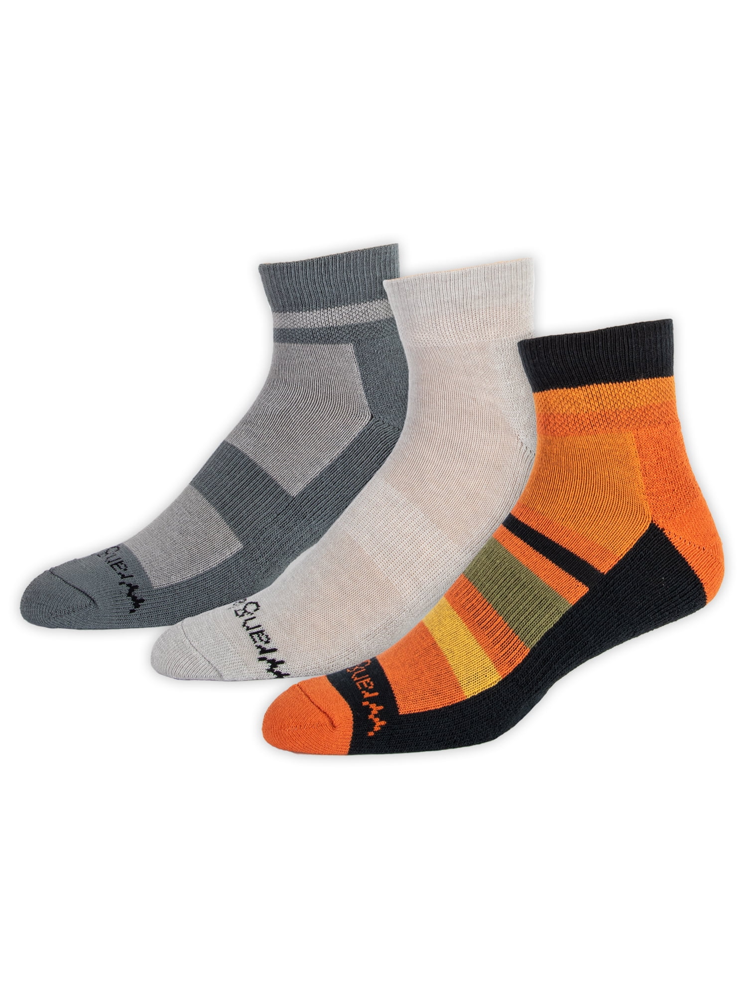 Wrangler Men's Half Cushion Quarter Socks, 3 Pack - Walmart.com