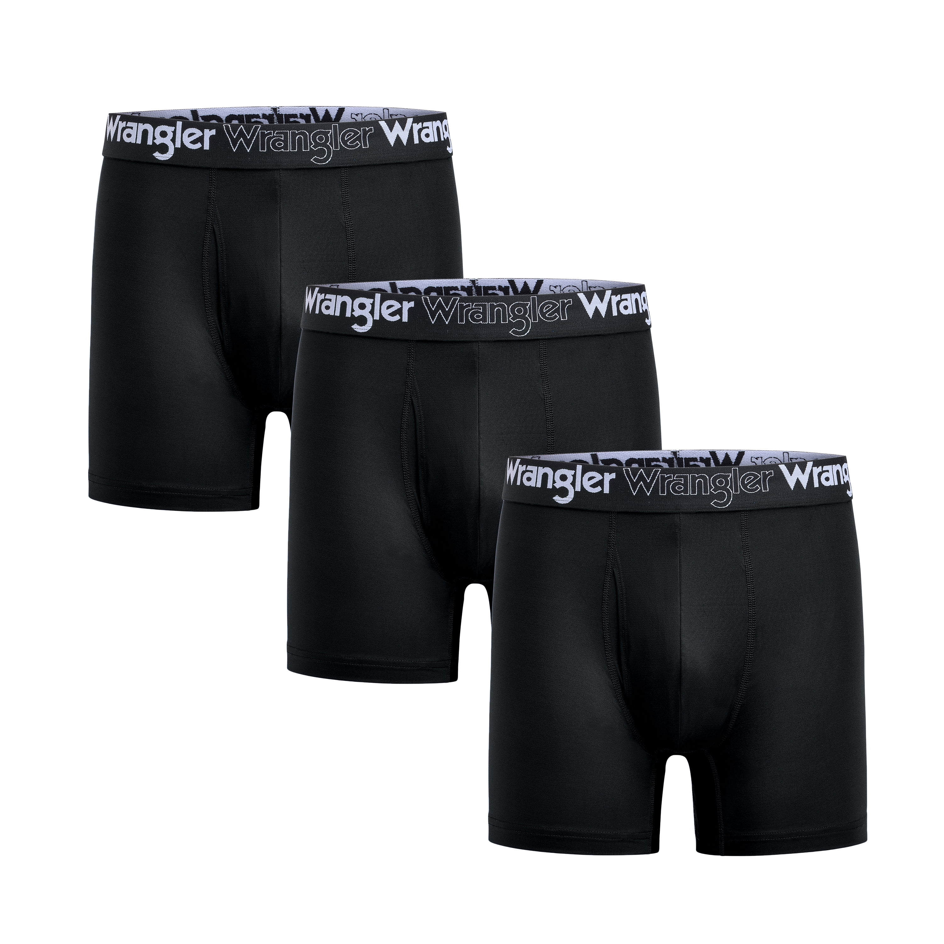 Wrangler Men’s Lightweight Performance Stretch Boxer Briefs,3-Pack ...