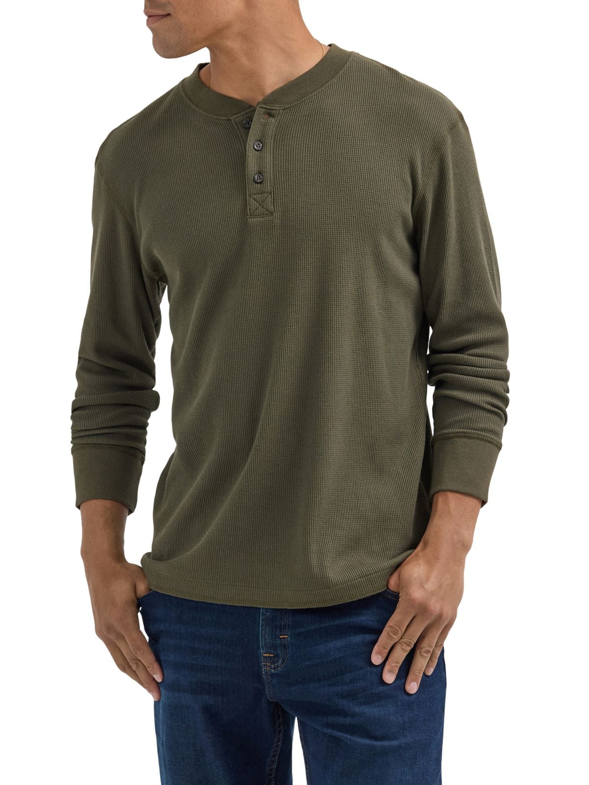 Wrangler® Men's Long Sleeve Henley Shirt, Sizes S-3XL - Walmart.com