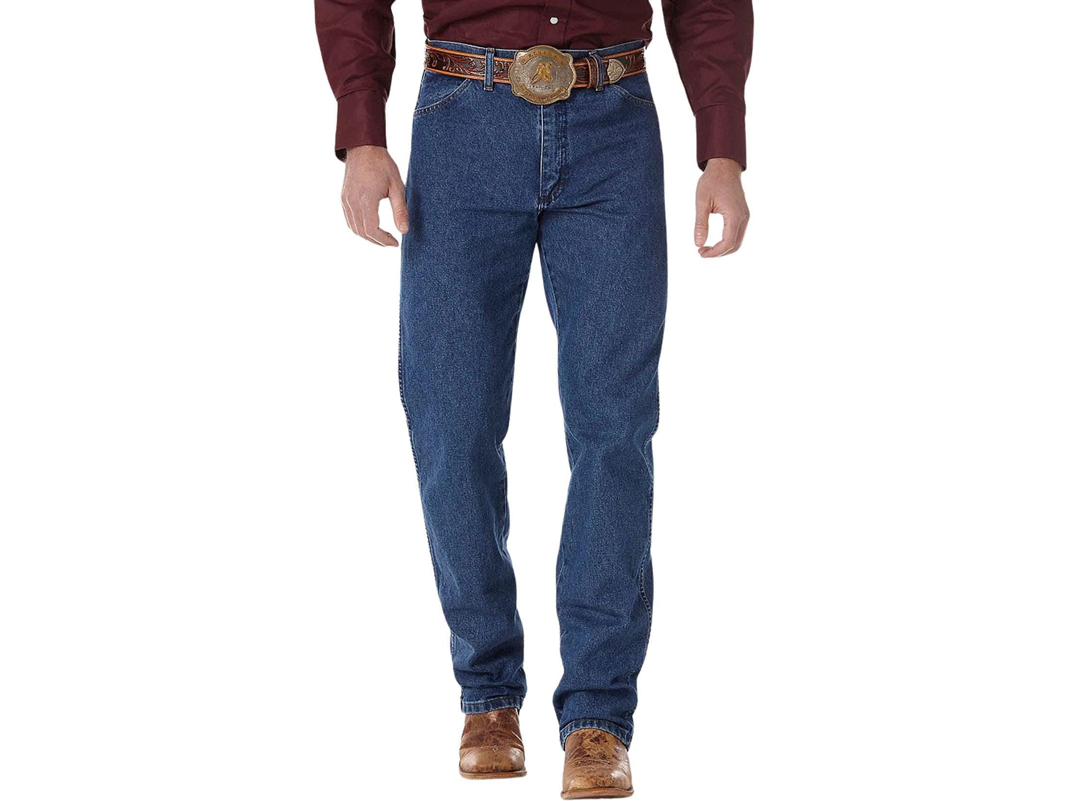 Wrangler Men's High Rise Cowboy Bootcut Jeans, Medium Wash, 34W x 34L ...