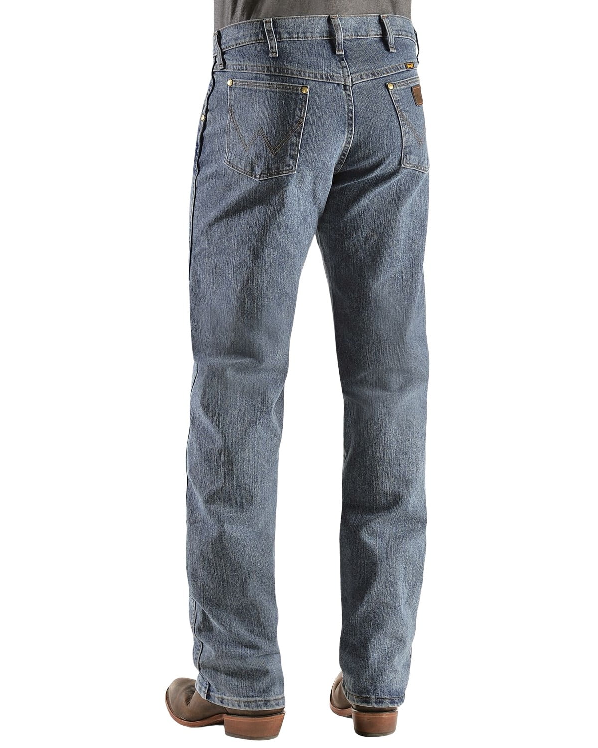 Wrangler Men's Medium Wash Premium Performance Cowboy Cut Denim Jeans ...