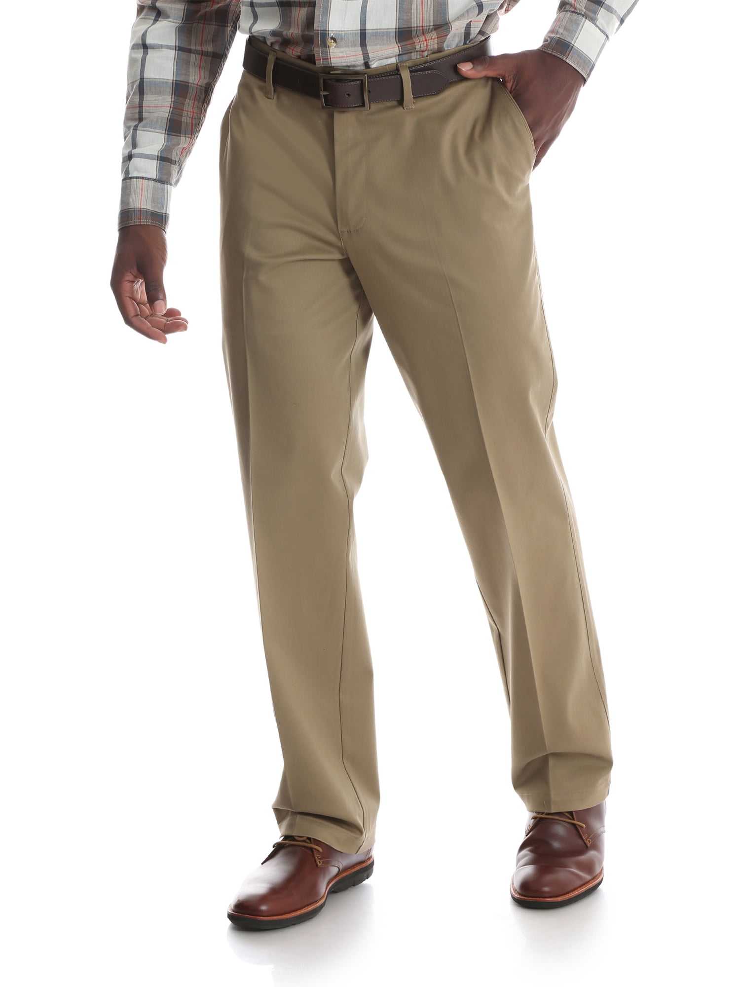 Wrangler Men's No Iron Flex Fit Straight Leg Pants - Walmart.com