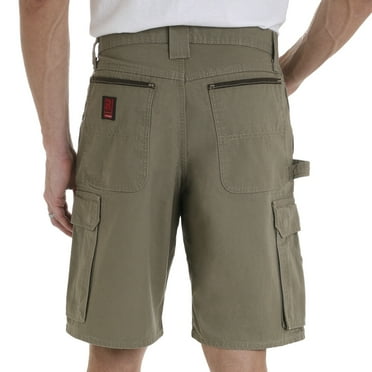 Wrangler Men's RIGGS Workwear Ripstop Ranger Cargo Shorts, Bark, 60 ...