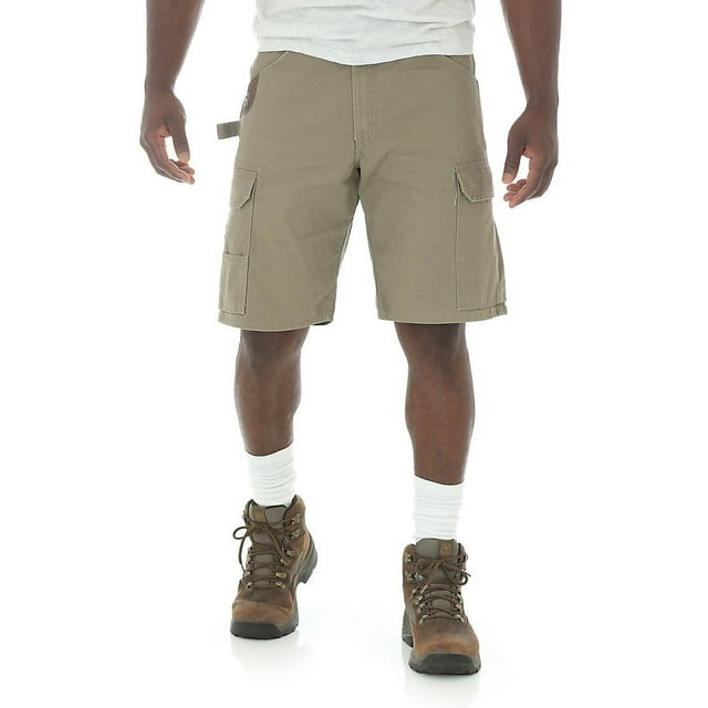 Wrangler Men's RIGGS Workwear Ripstop Ranger Cargo Shorts, Bark, 60 ...