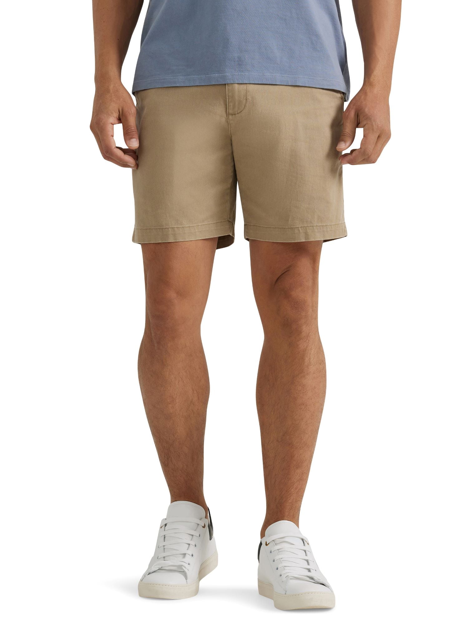 Wrangler Men's Regular Fit Flat Front Comfort Shorts with Pockets ...
