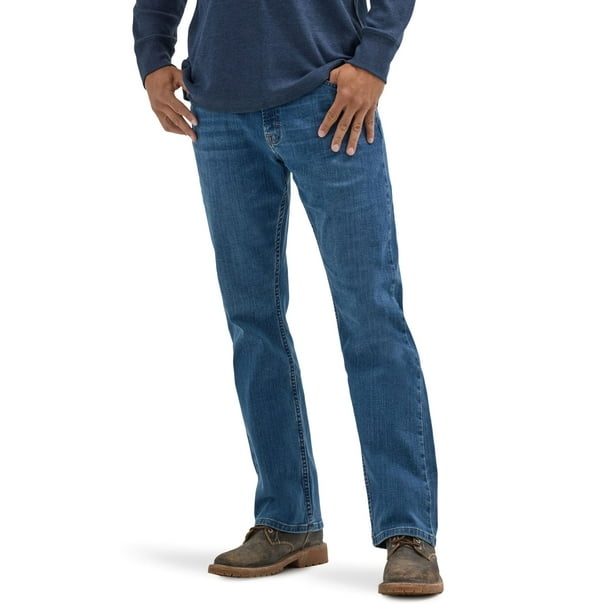Wrangler Men's Relaxed Bootcut Jean with Stretch, Sizes 30-40 - Walmart ...