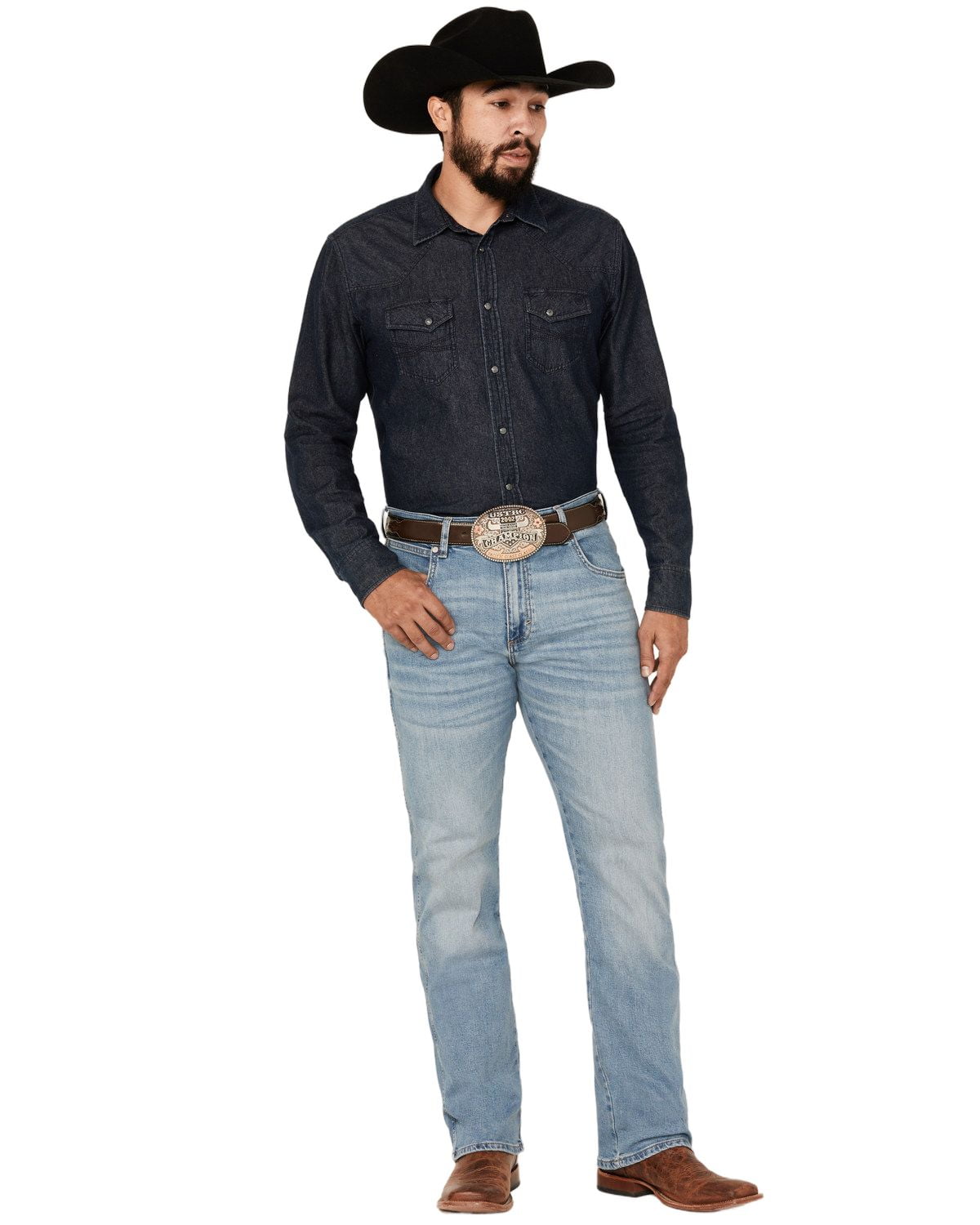 Wrangler Men's Retro Light Wash Flintlock Slim Bootcut Stretch Denim ...