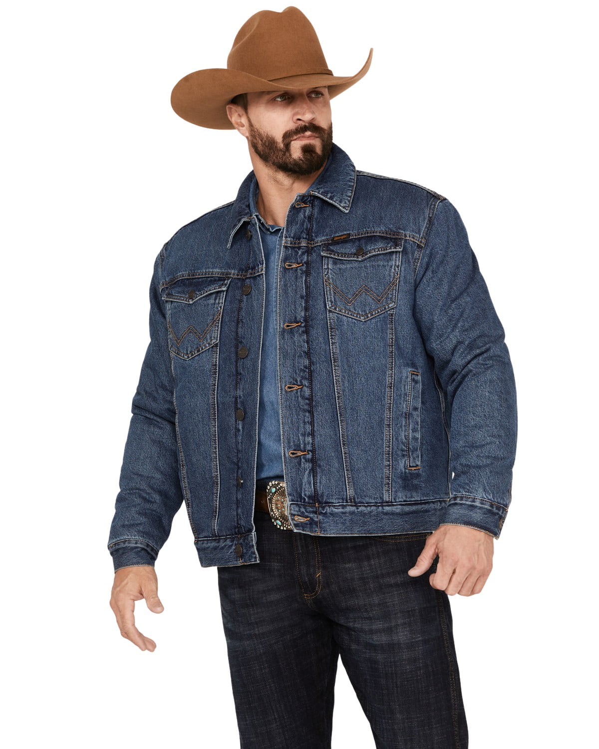 Wrangler Men's Retro Sherpa Lined Denim Jacket - 112335737 XX- US ...
