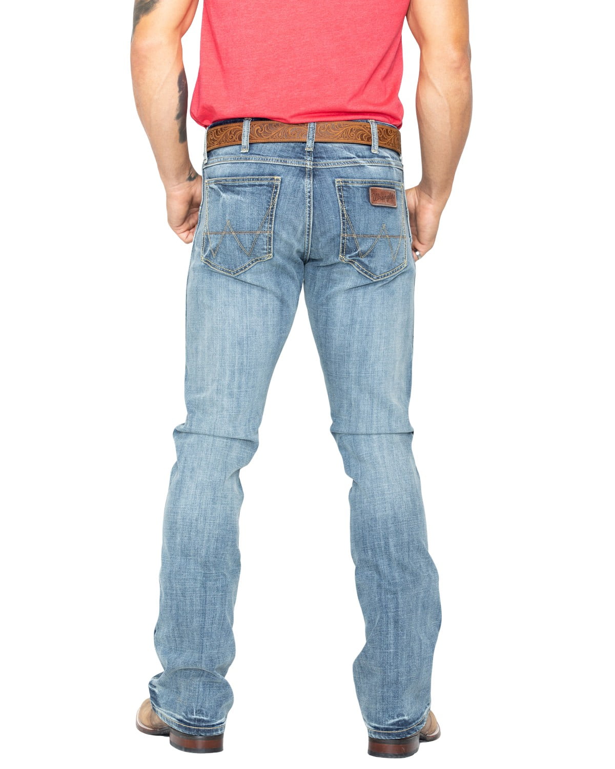 Wrangler Men's Retro Slim Fit Bootcut Jeans Blue 30W x 34L US - Walmart.com