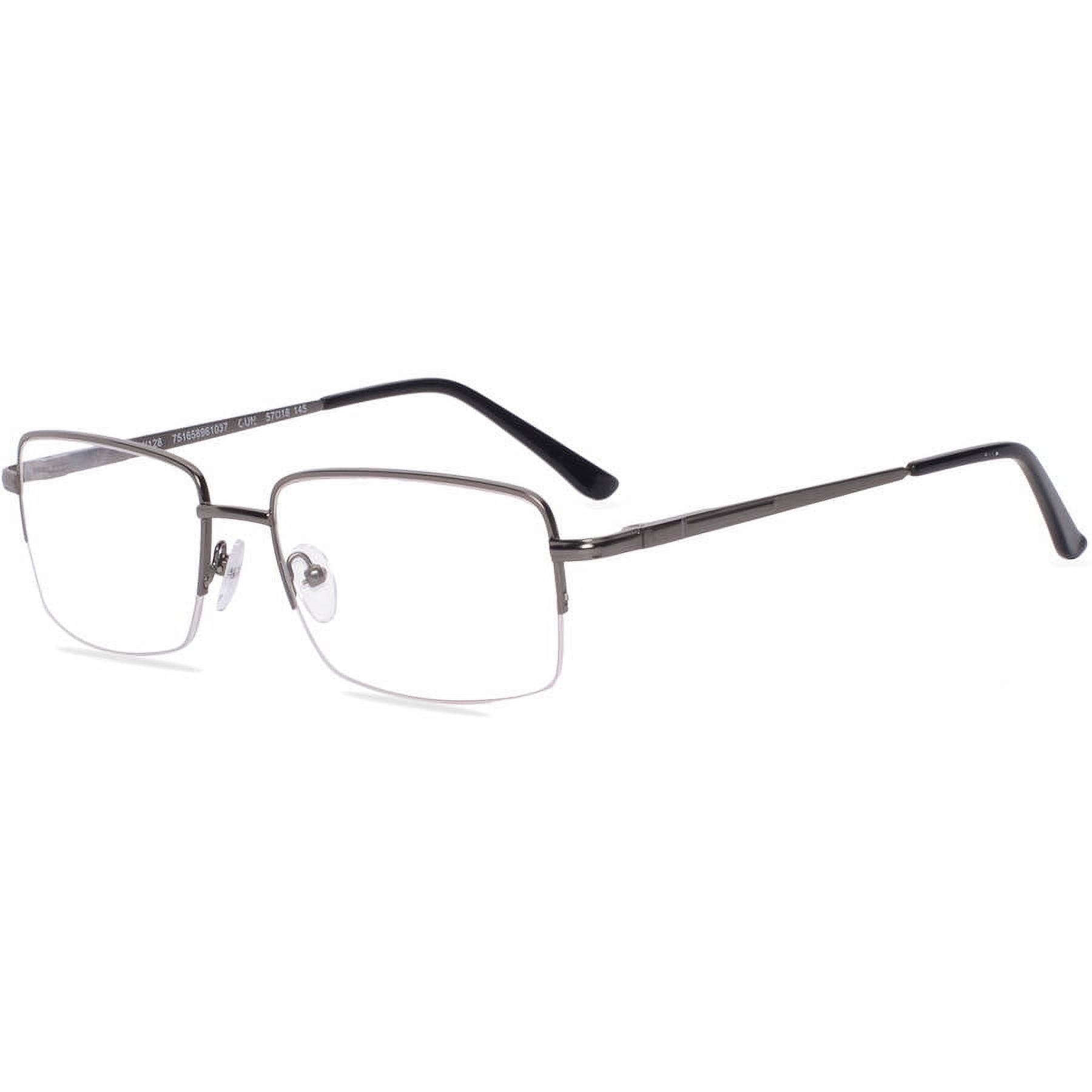 Wrangler Men's Rectangle Rx'able Eyeglasses, W128 Gunmetal, with Case ...