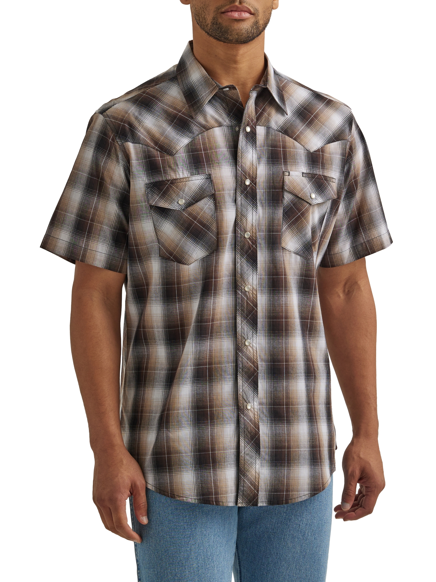 Wrangler - Big Men's Western Work Shirt, Size 2XL - Walmart.com