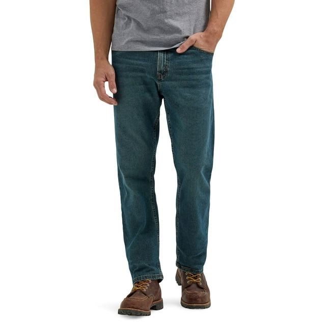 Wrangler Men's Straight Fit Jean with Stretch - Walmart.com