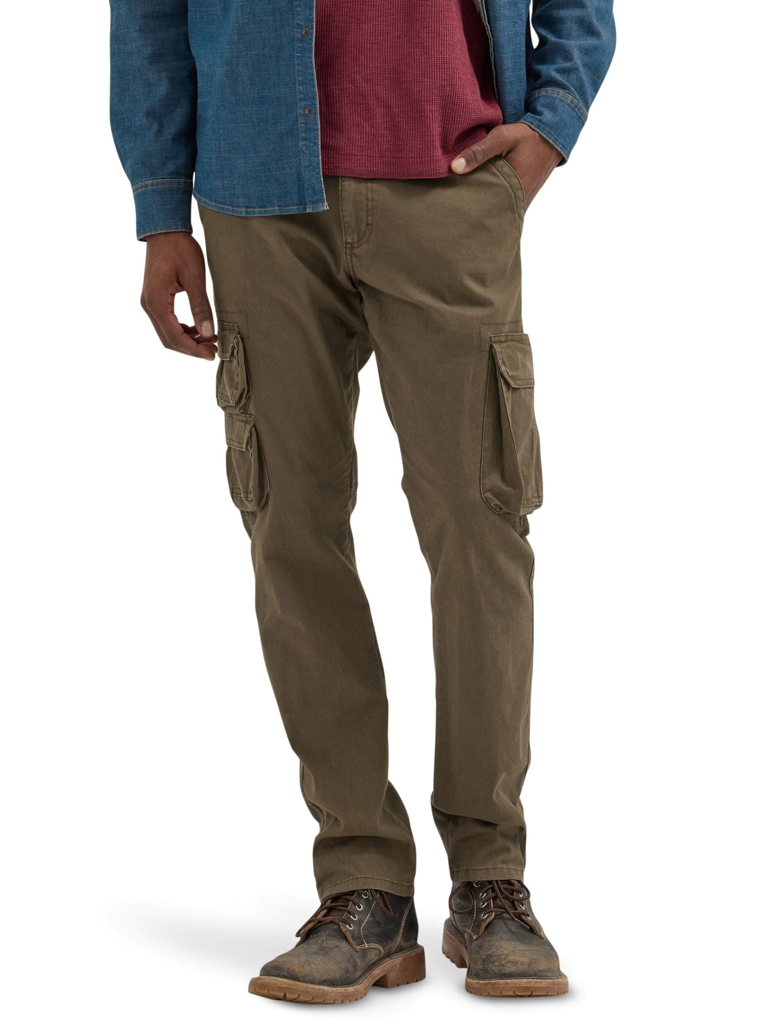 Wrangler Men's Stretch Taper Leg Regular Fit Cargo Pant - Walmart.com
