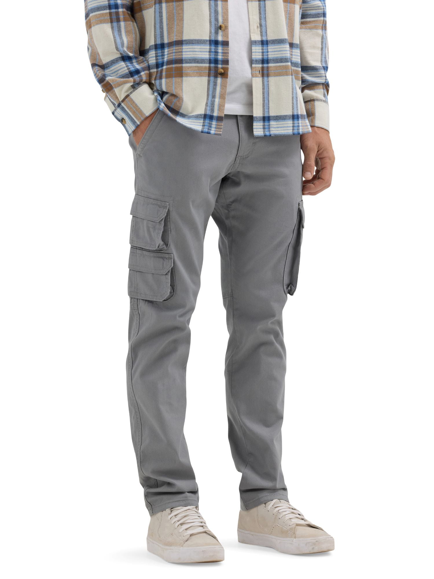 Wrangler® Men's Stretch Taper Leg Regular Fit Cargo Pant - Walmart.com