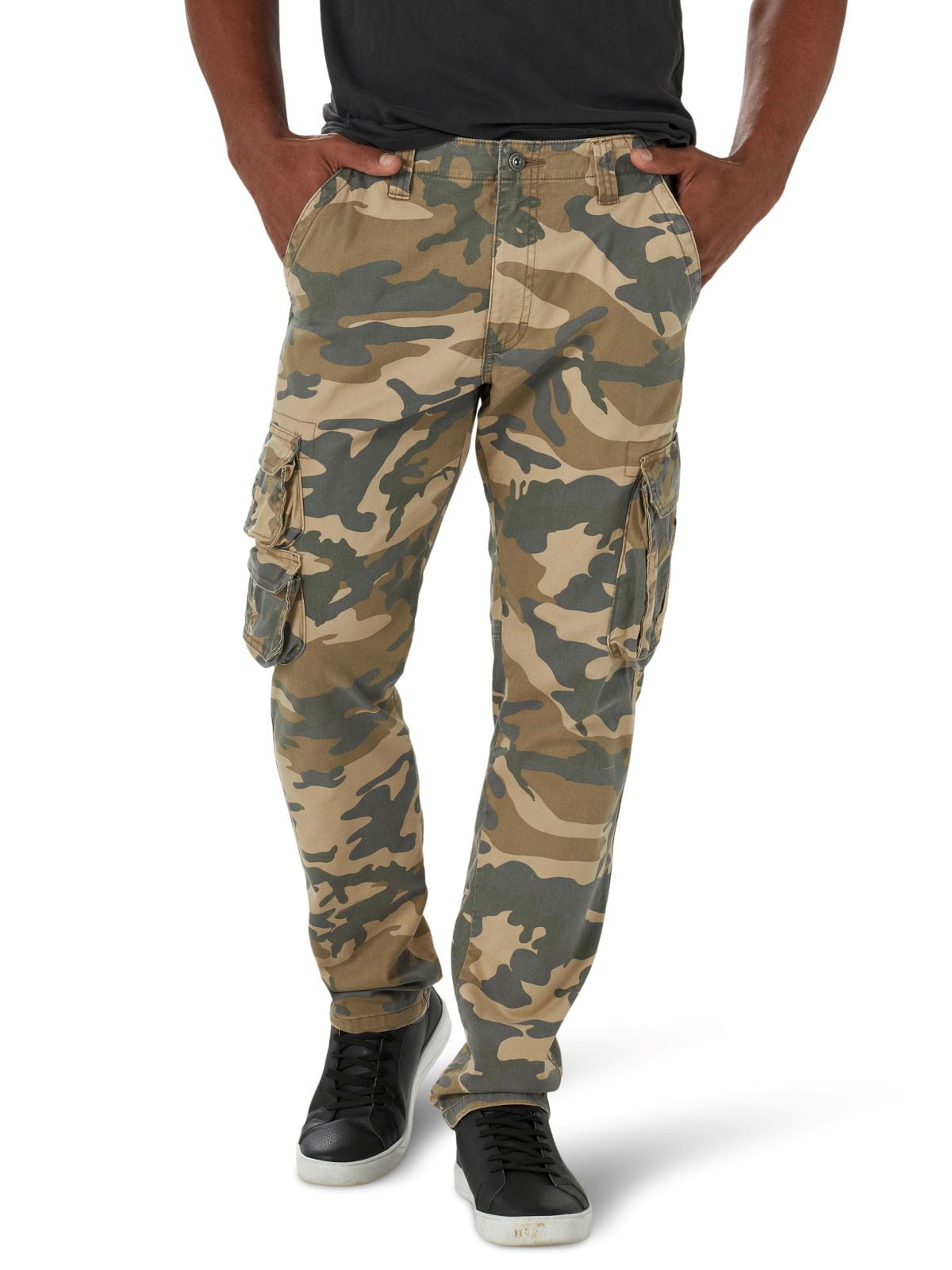 Wrangler® Men's Stretch Taper Leg Regular Fit Cargo Pant - Walmart.com