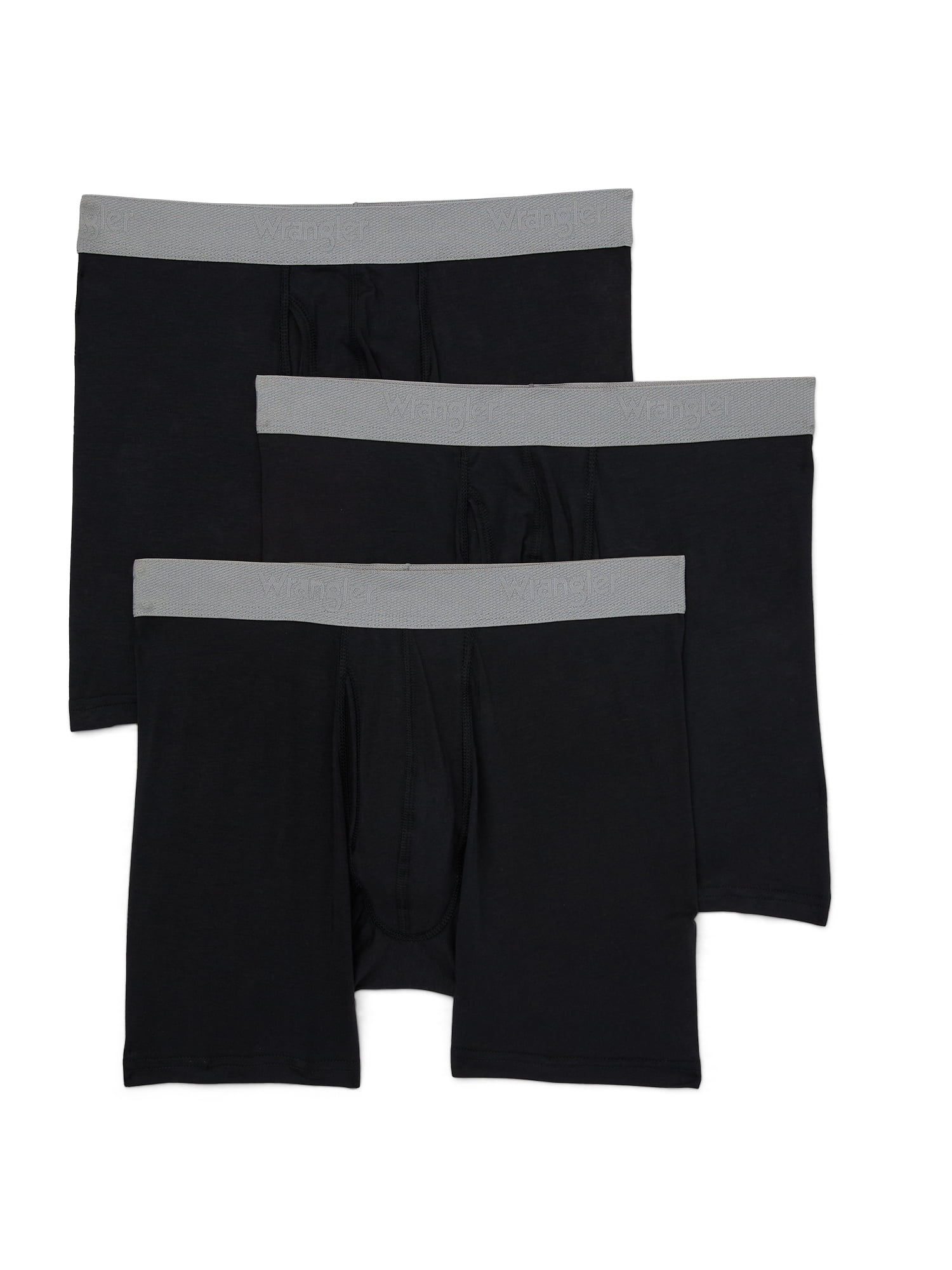 Wrangler men's Supima Boxer Briefs - Stretch Fabric - 6-Pack - Walmart.com