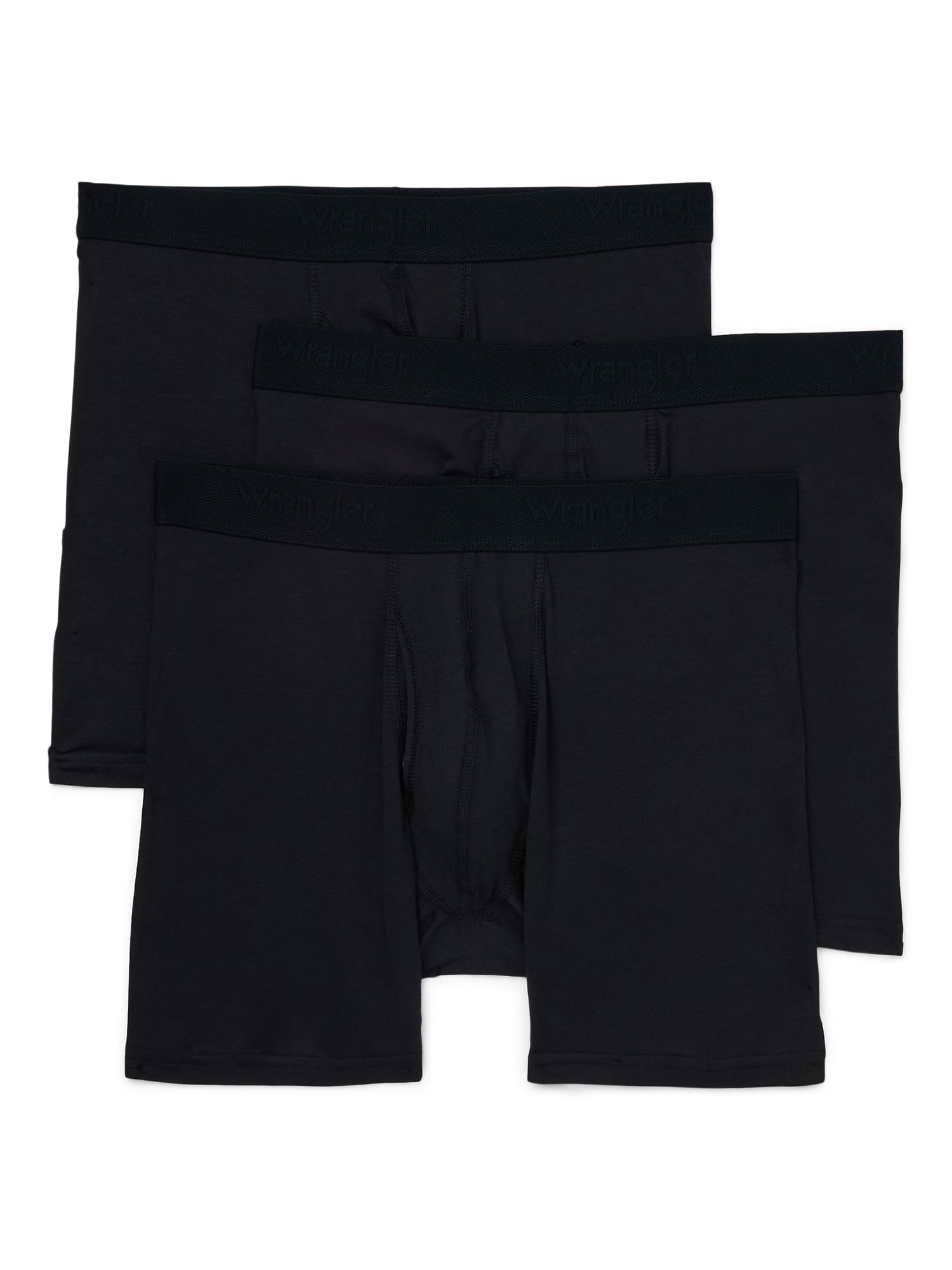 Wrangler Men’s Supima ComfortFlex Stretch Boxer Briefs, 6-Pack ...