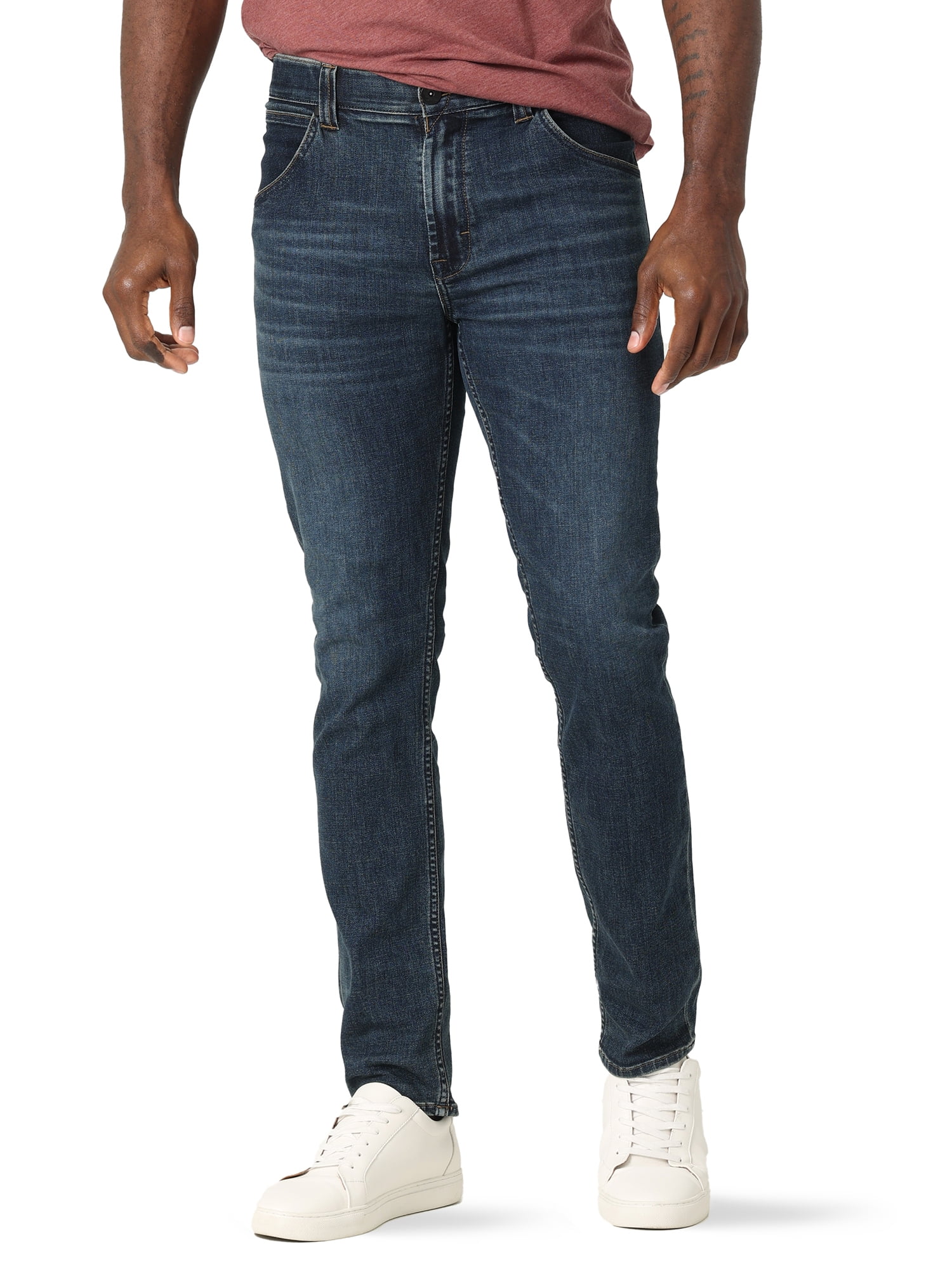 Wrangler Men's Slim Fit Jeans with Stretch, Unlimited Comfort, Casual ...