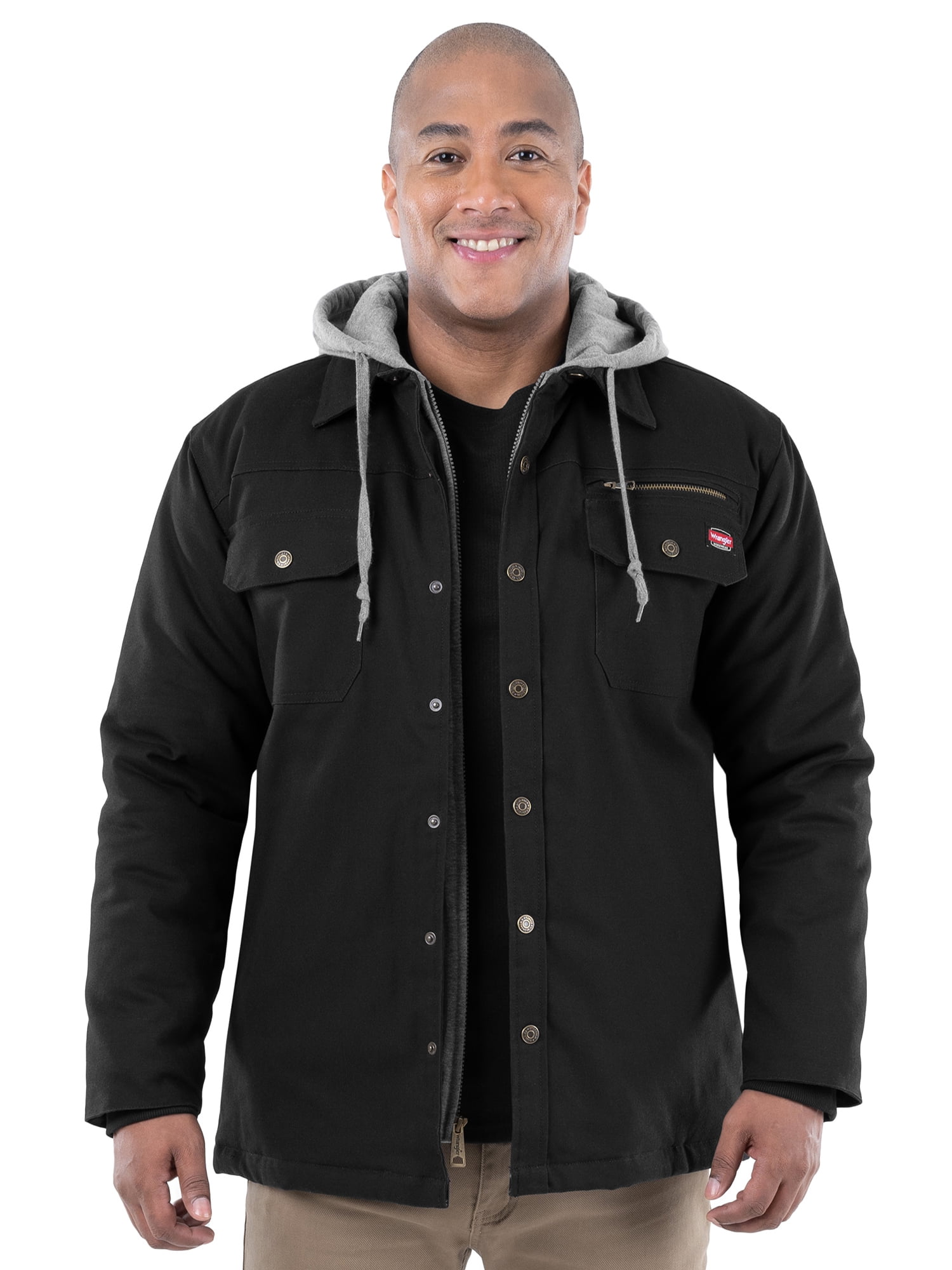 Wrangler Men's Workwear Shirt Jacket - Walmart.com
