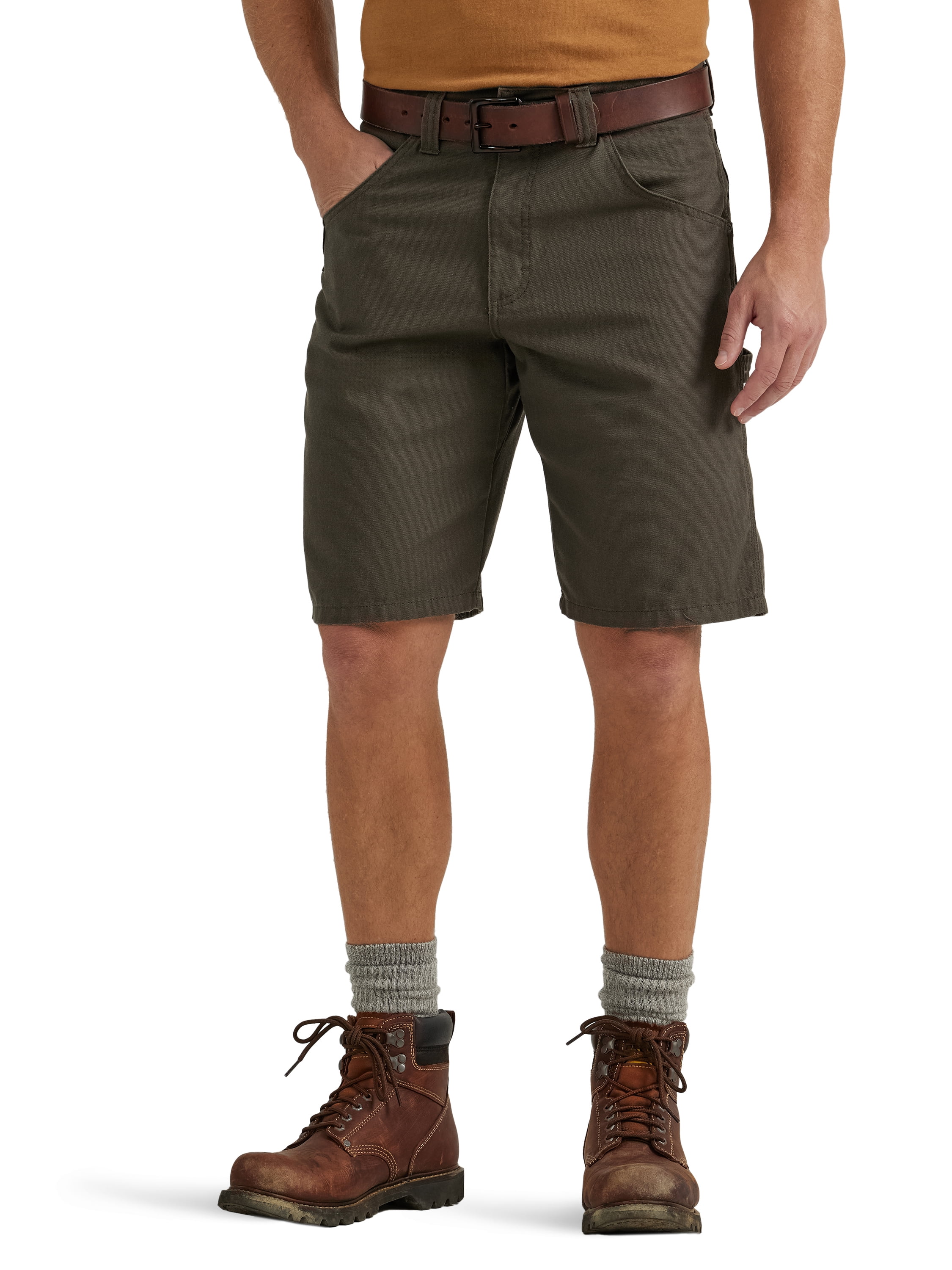 Wrangler Men's Workwear Utility Canvas Short with Tool Pockets, 11 ...