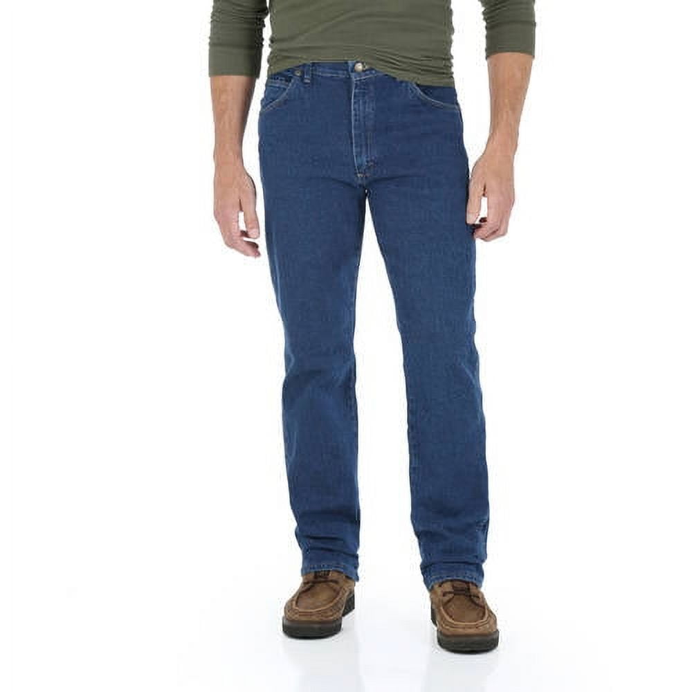 Wrangler Men's Comfort Flex Waistband Regular Fit Stretch Denim Jeans ...