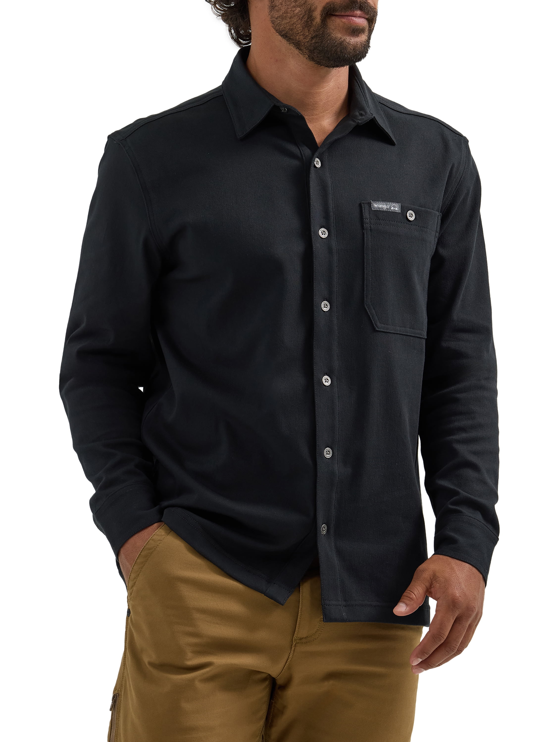 Wrangler Men's and Big Men's Outdoor Horizon Shirt with UPF 50 ...