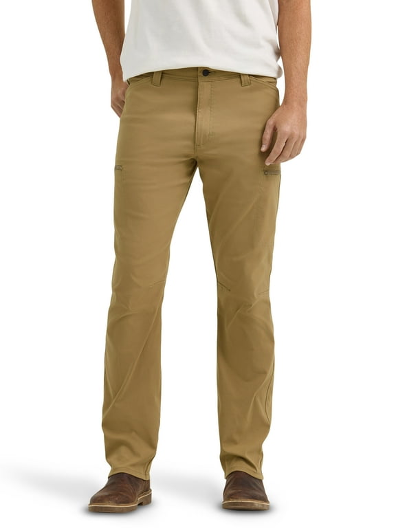 Wrangler® Men's Regular Fit Cargo Pant with Hidden Cell Phone Pocket ...