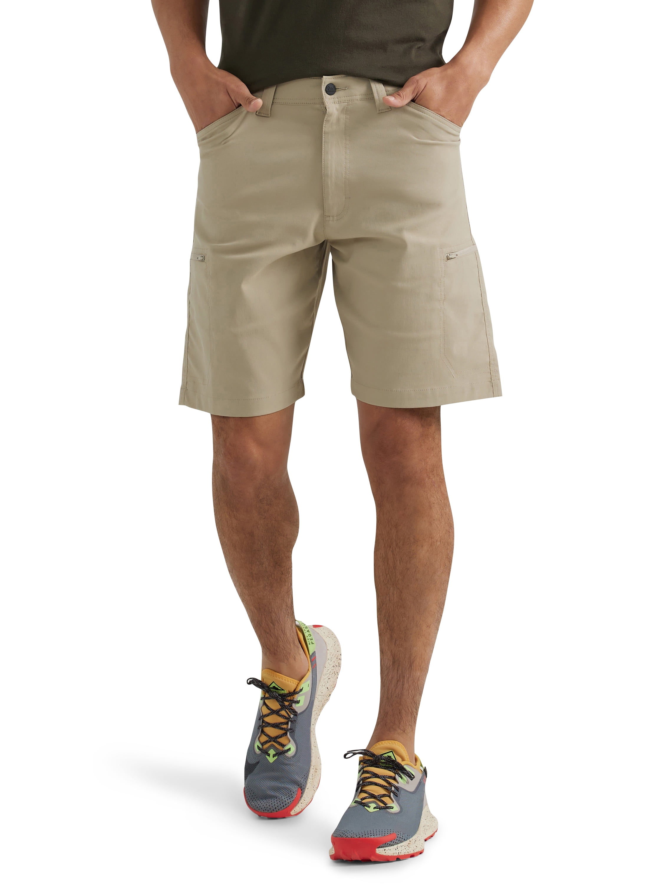 Wrangler® Men's and Big Men's Outdoor Performance Zip Cargo Short with ...