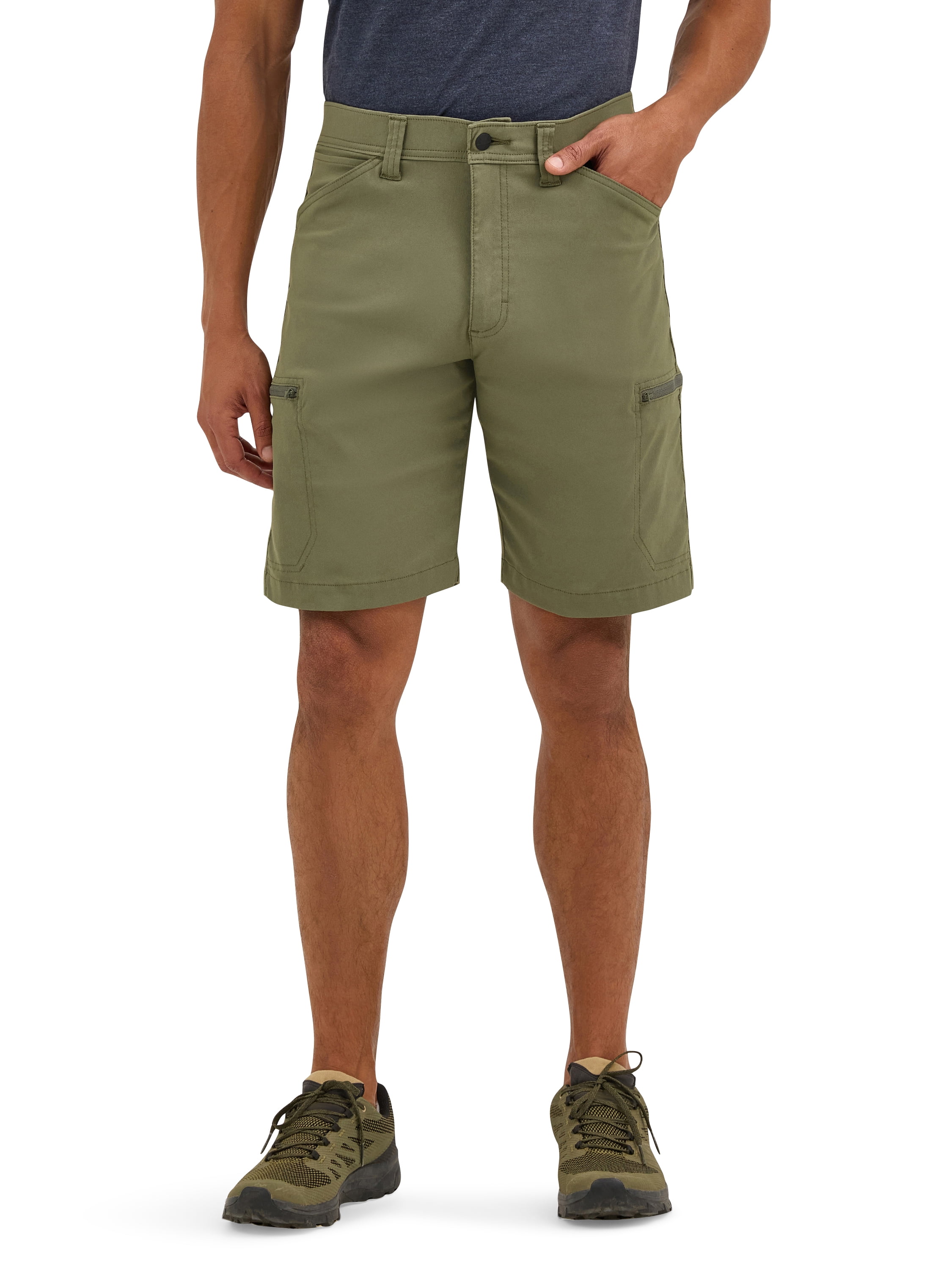 Wrangler Men's Outdoor Performance Zip Cargo Shorts UPF 50+ Moisture ...