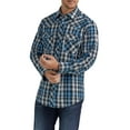 Wrangler® Men's and Big Men's Regular Fit Long Sleeve Western Shirt, Sizes S-5XL - Walmart.com