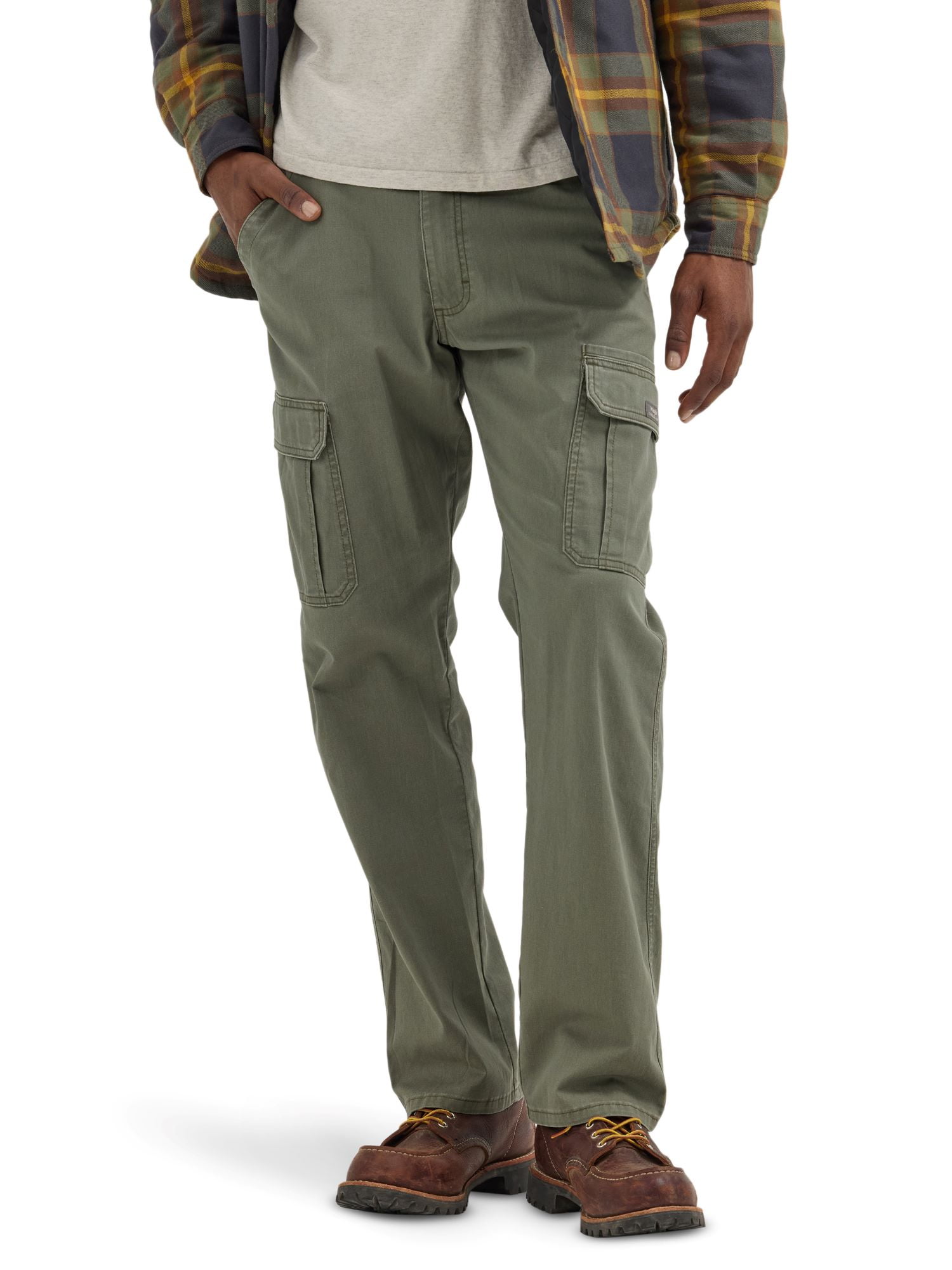 Wrangler Men's and Big Men's Relaxed Fit Cargo Pants With Stretch ...