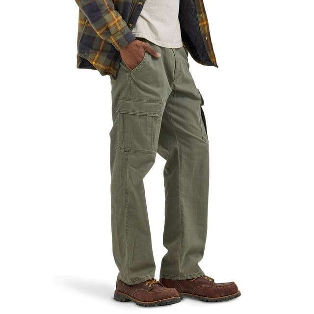 Wrangler Men's and Big Men's Relaxed Fit Cargo Pants With Stretch ...