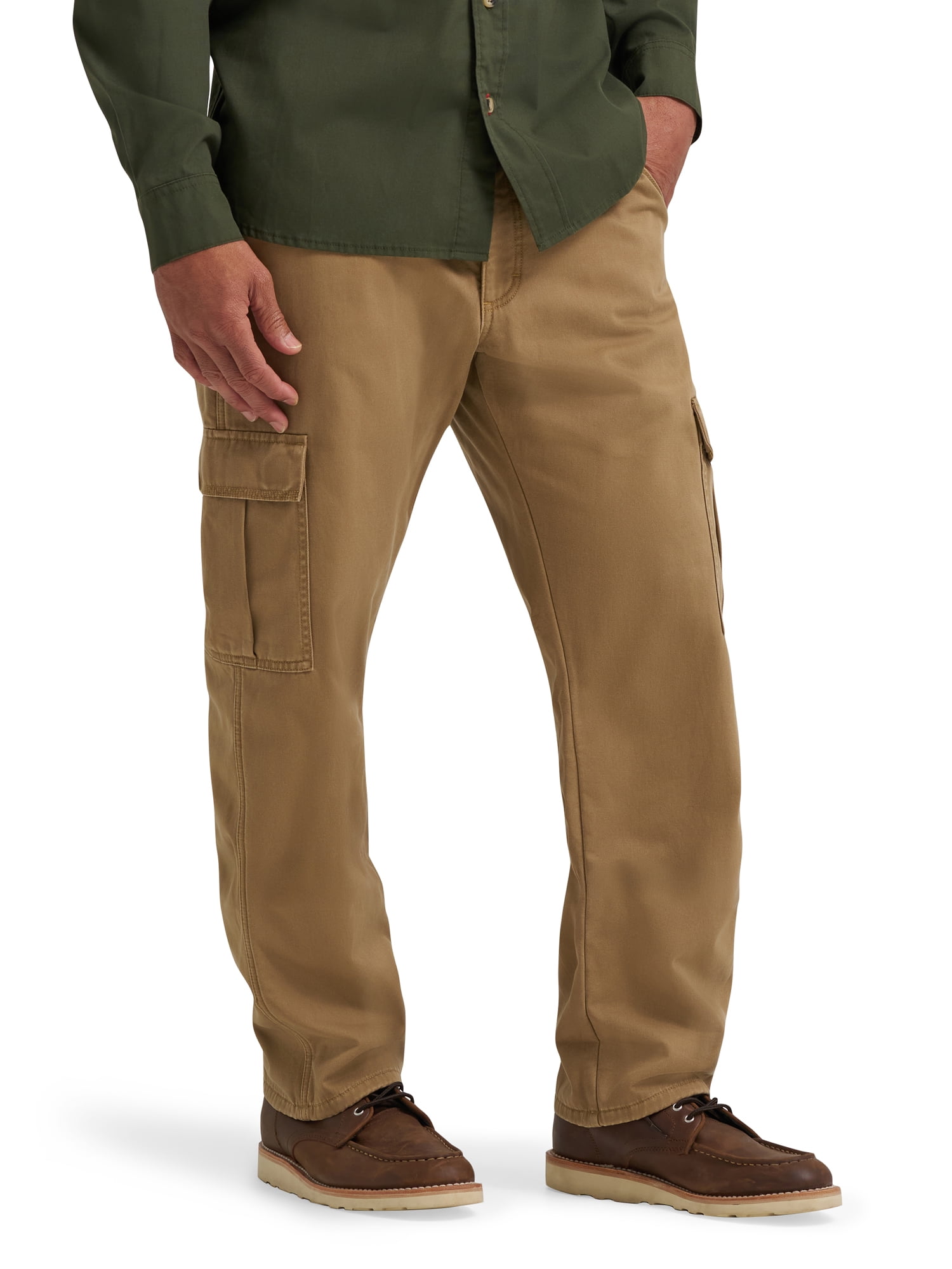 Wrangler® Men's Fleece Lined Cargo Pant - Walmart.com