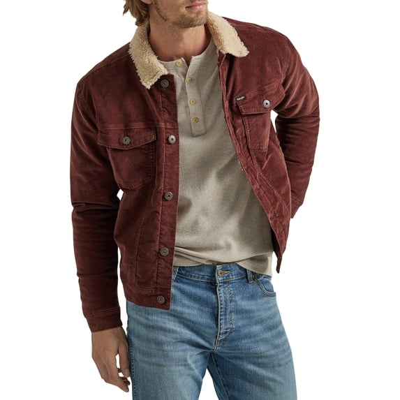 Free Shipping! Wrangler Men's Sherpa Lined Trucker Jacket - Insulated ...