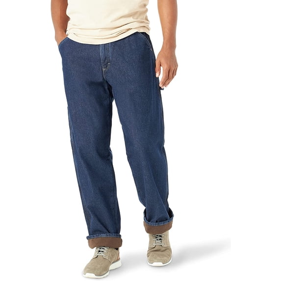Wrangler Mens Jeans 32X30 Fleece-Lined Straight Mid-Rise - Walmart.com