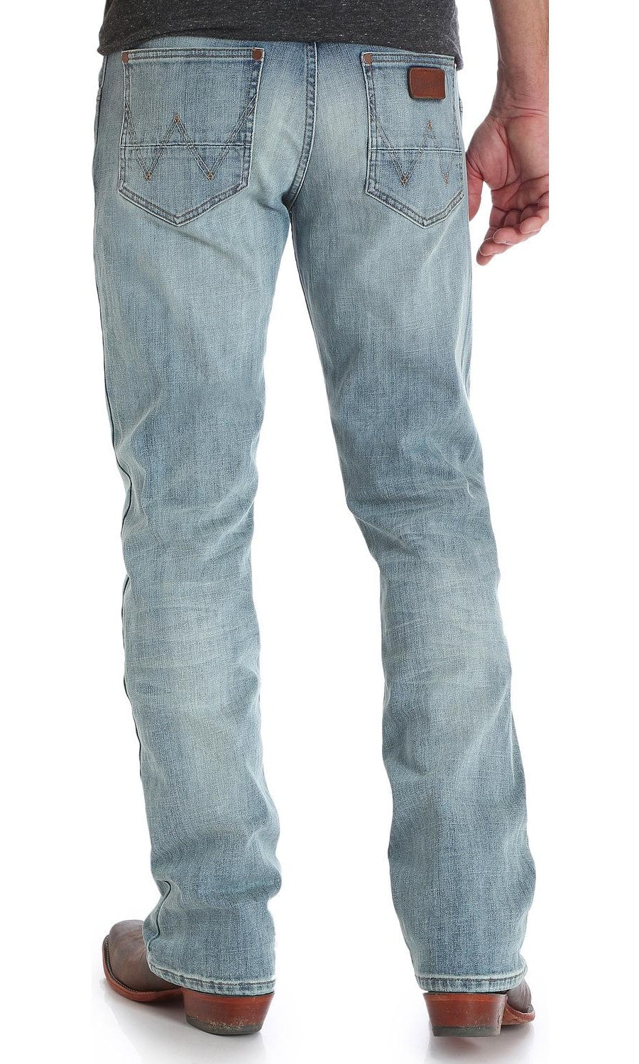 Wrangler Retro Light Wash Slim Fit Boot - Mens Jeans - 77Mwzbr - Walmart.com