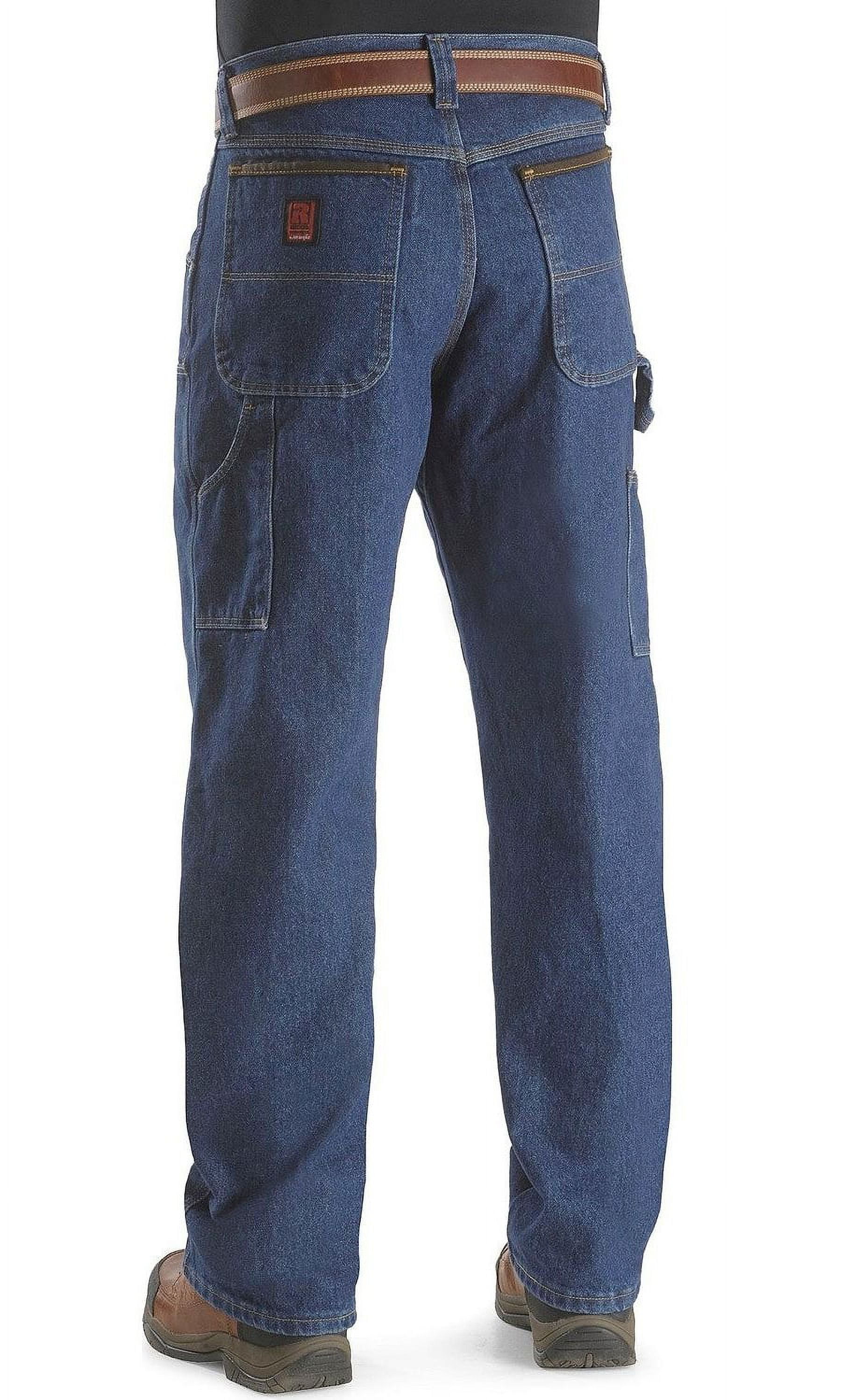 Wrangler Men's Comfort Fit Utility Jeans, Durable 100% Cotton ...