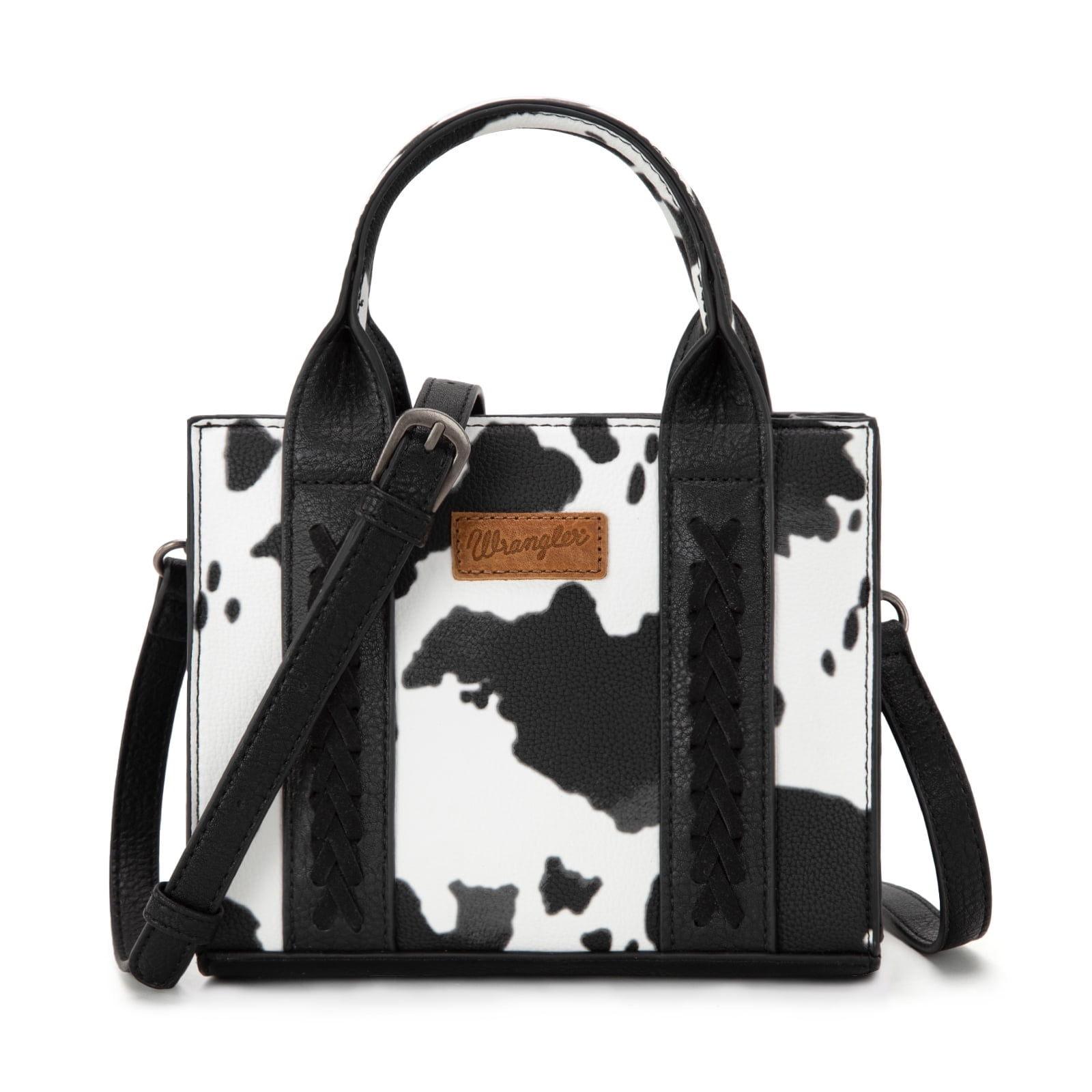 Wrangler Mini Tote Bag for Women Cow Print Western Crossbody Purse ...