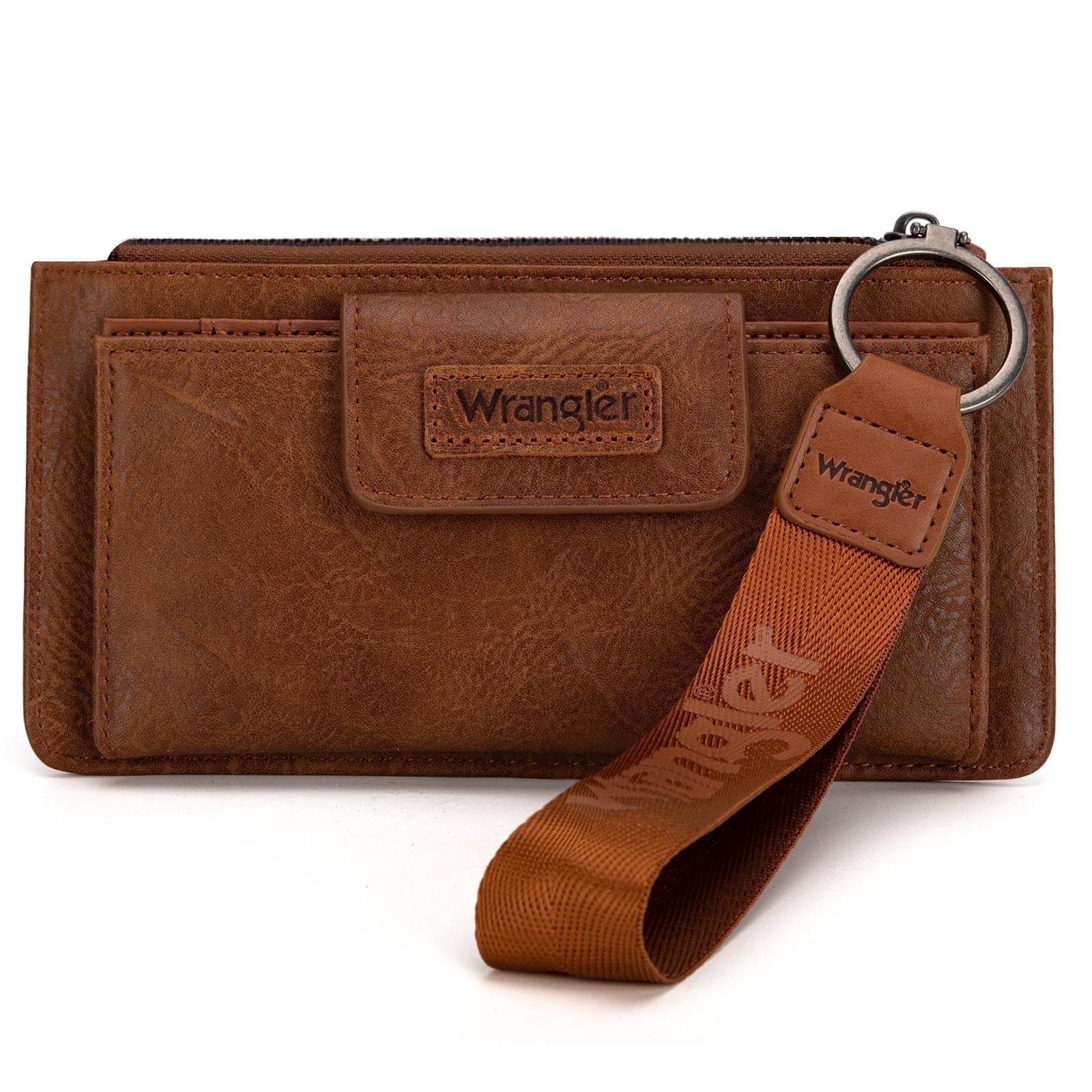 Wrangler Minimalist Wristlet Wallet with Phone Slot & RFID Protection ...