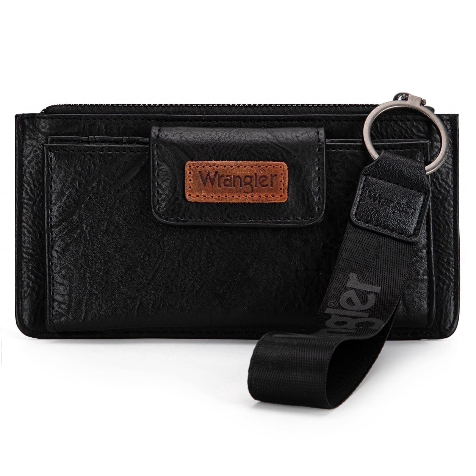 Wrangler Minimalist Wristlet Wallet with Phone Slot & RFID Protection ...