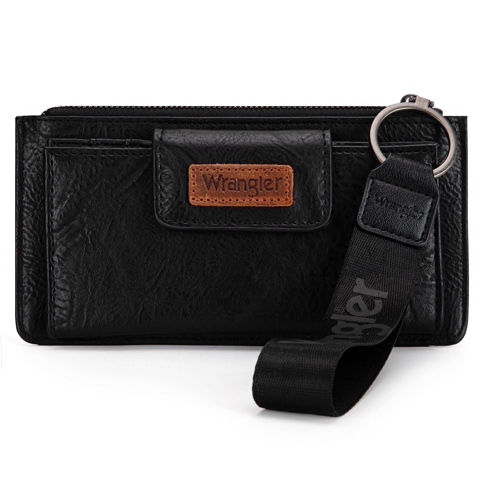 Wrangler Minimalist Wristlet Wallet with Phone Slot & RFID Protection ...