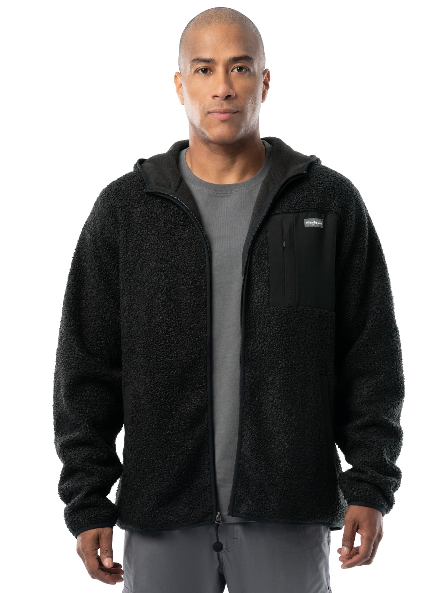 Wrangler Outdoor Men's & Big Men's Full Zip Burly Utility Backpacking ...