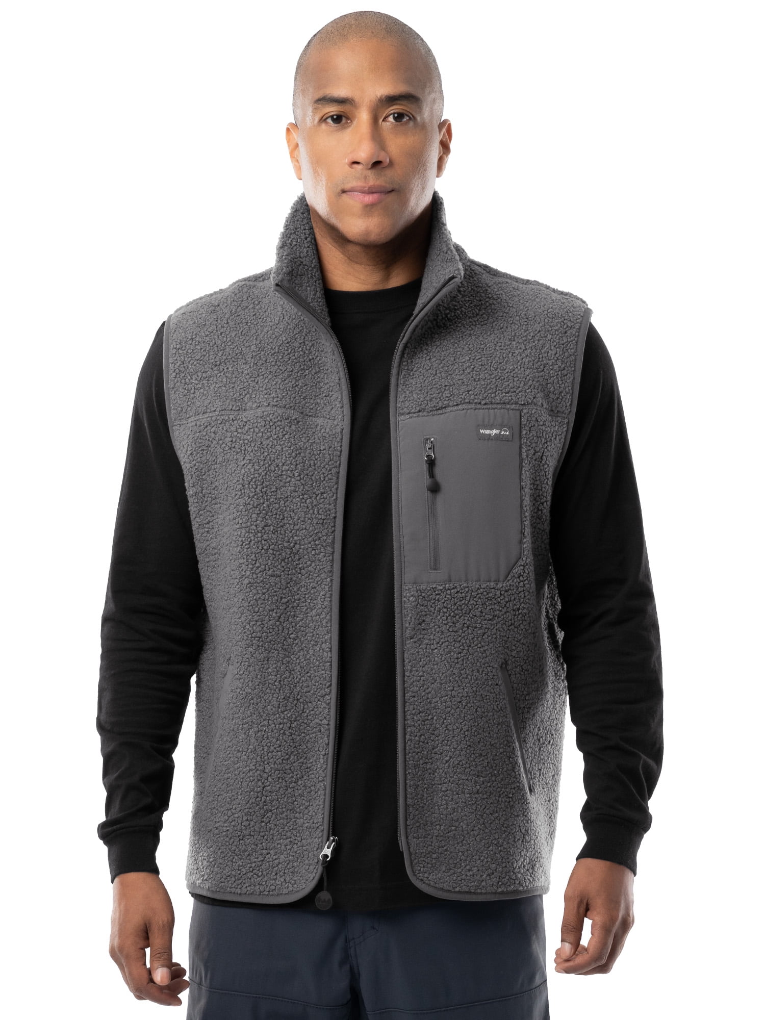 Wrangler Outdoor Men's & Big Men's Full Zip Burly Utility Hiking ...