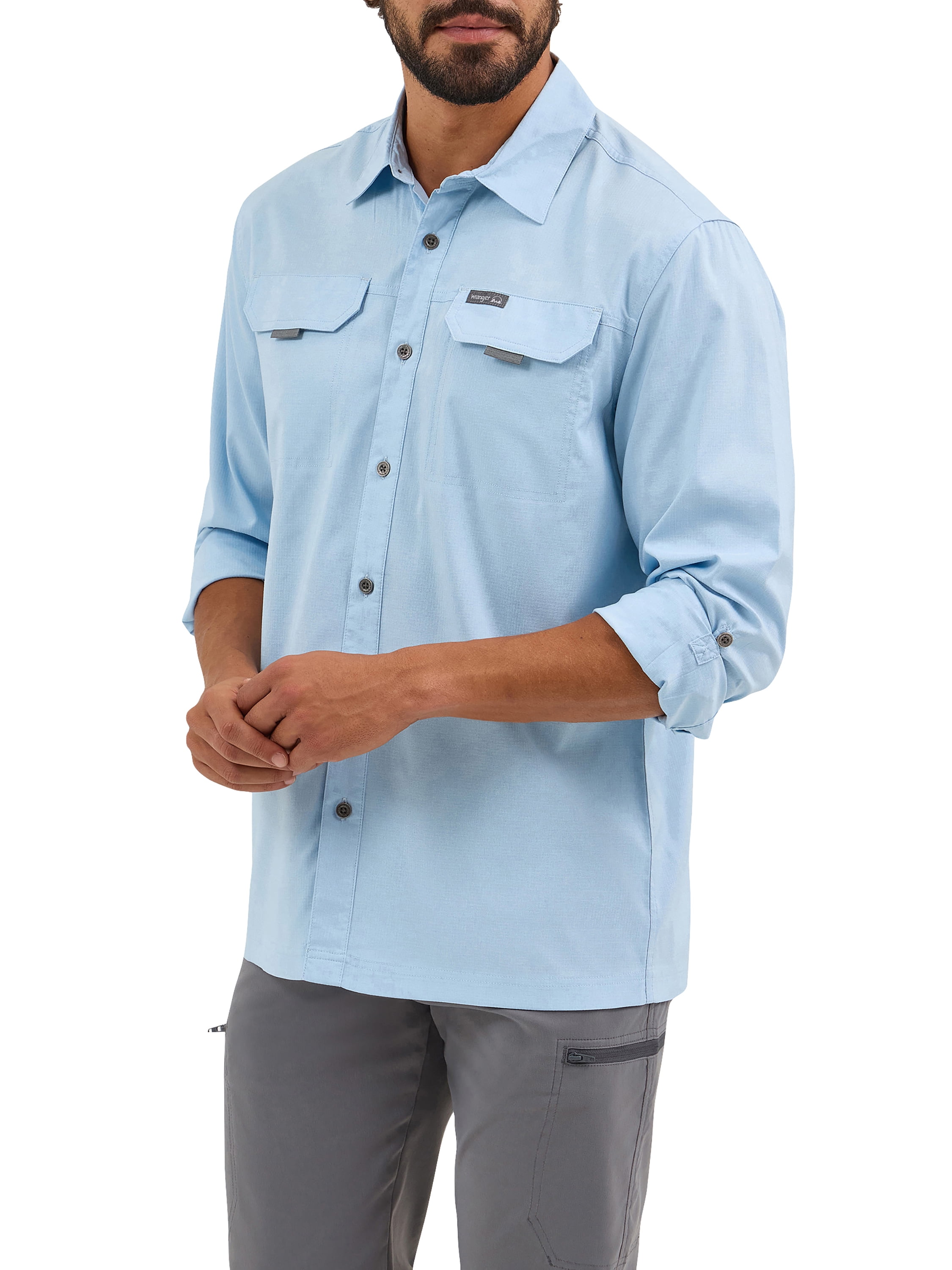 Wrangler Hike Shirt - Moisture-Wicking, UPF 40+ - Walmart.com